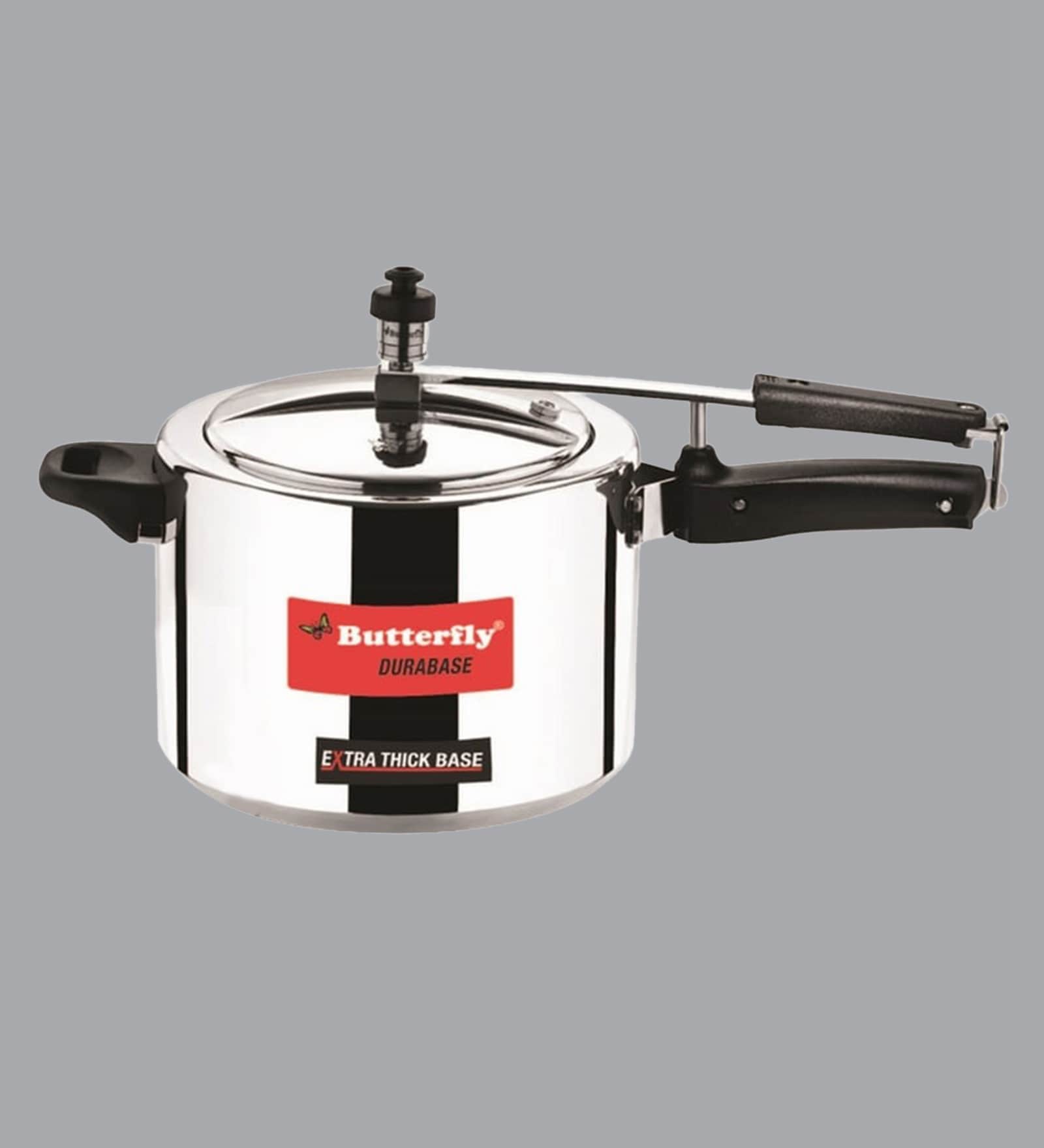 Buy Butterfly Durabase Plus Induction Base Aluminium Pressure Cooker- 3 ...