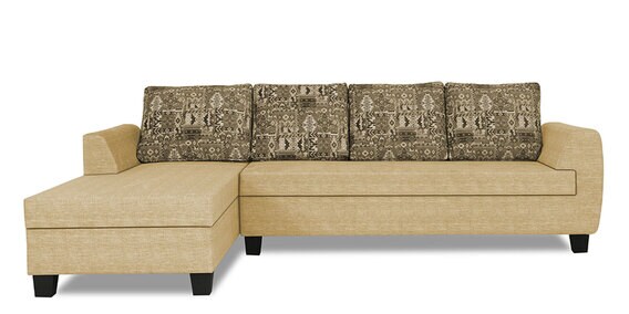 Buy Buster Crafty RHS Sectional 5 Seater Sofa with Center table in ...