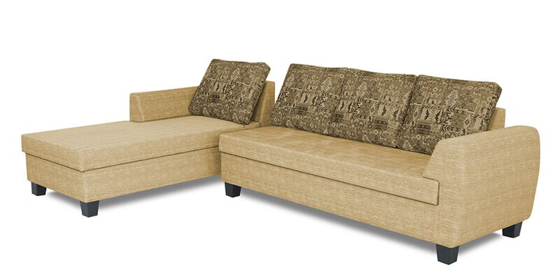 Buy Buster Crafty RHS Sectional 5 Seater Sofa with Center table in ...
