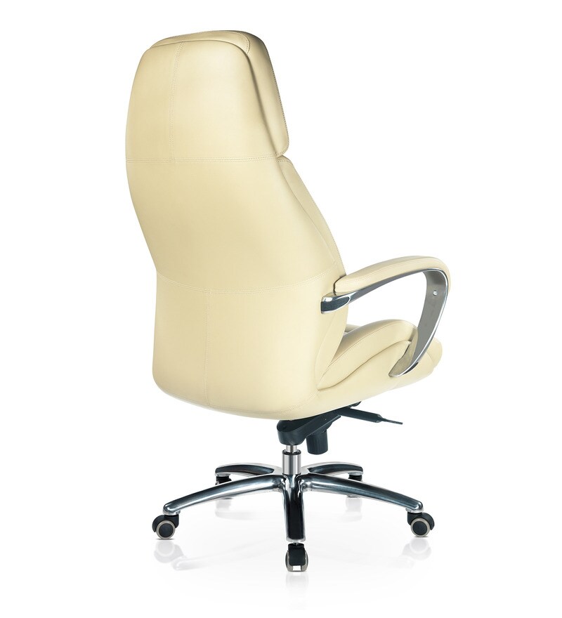 Buy Buff High Back Executive Chair in Beige Colour by Oblique Online ...
