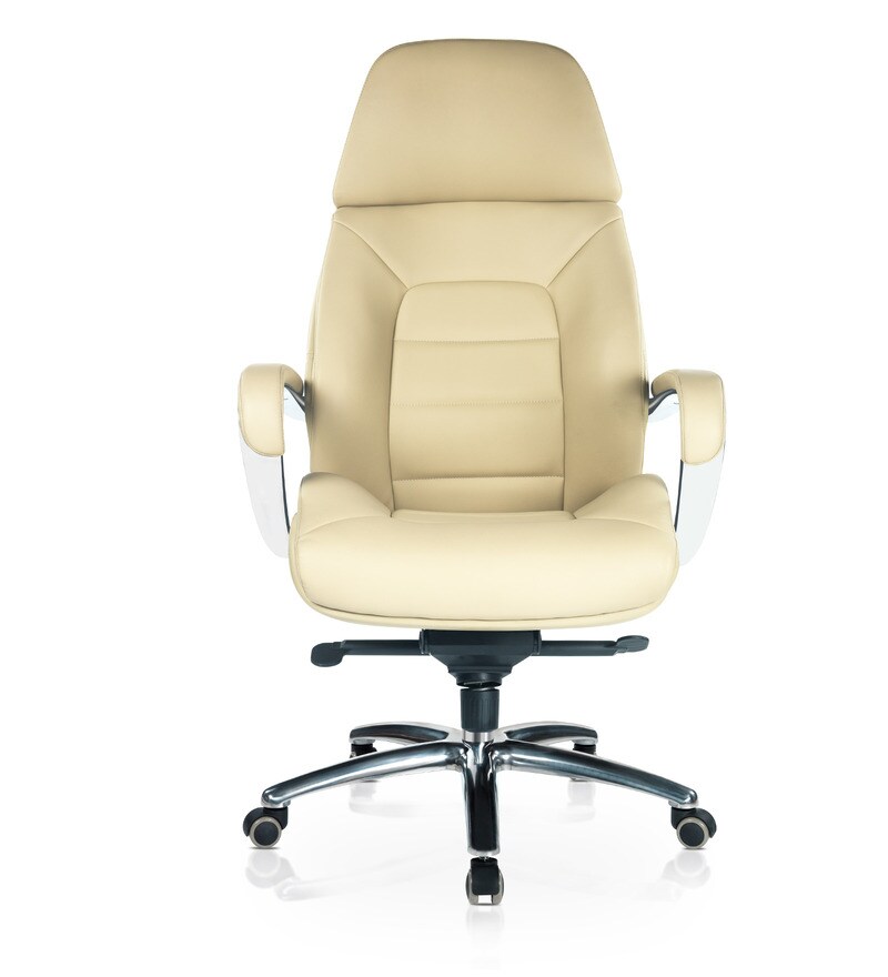 Buy Buff High Back Executive Chair in Beige Colour by Oblique Online ...