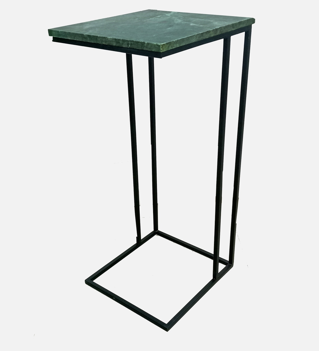 Buy C Shaped Table With Marble Top in Black Colour By Omega Overseas ...