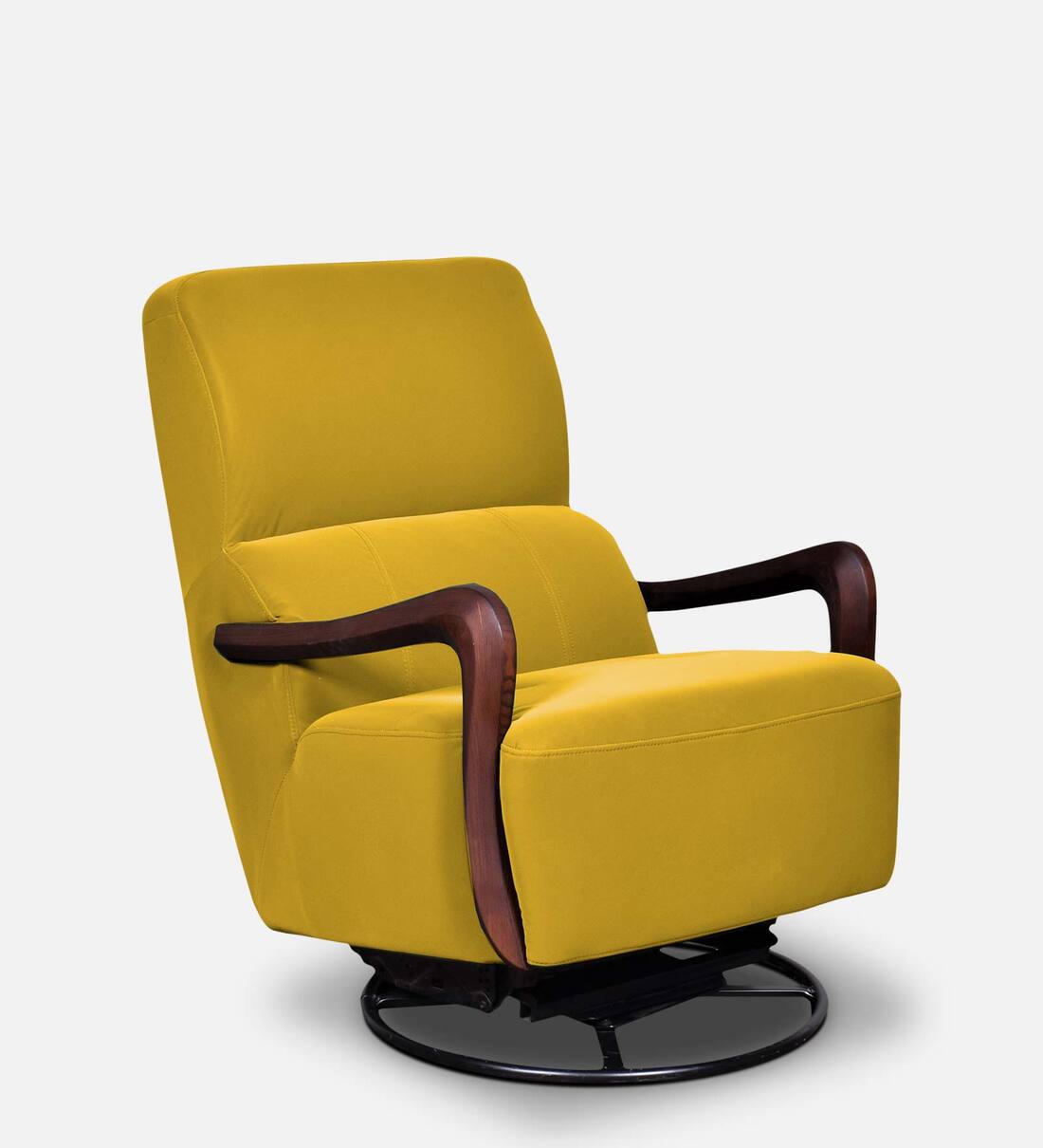 Buy Canela Rocking & Revolving Chair In Yellow Colour at 11% OFF by ...