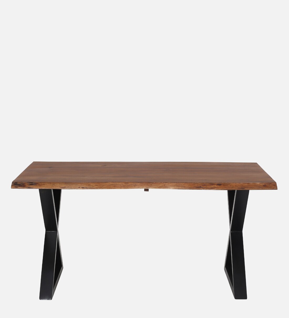 Buy Caravan Solid Wood 6 Seater Dining Table in Walnut Finish by Star ...