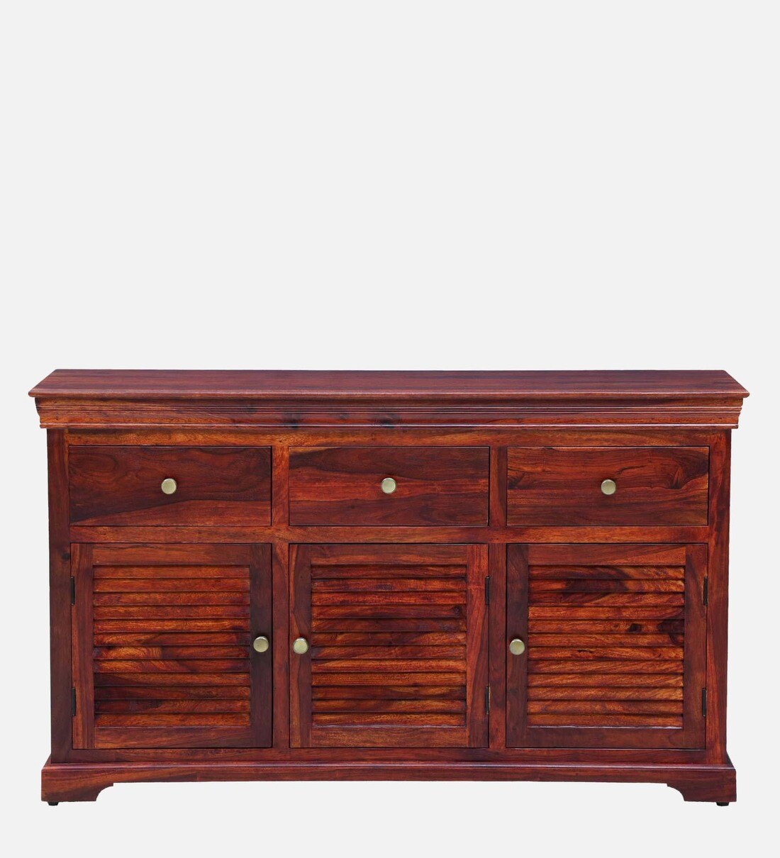Buy Carleson Sheesham Wood Sideboard In Honey Oak Finish Online ...