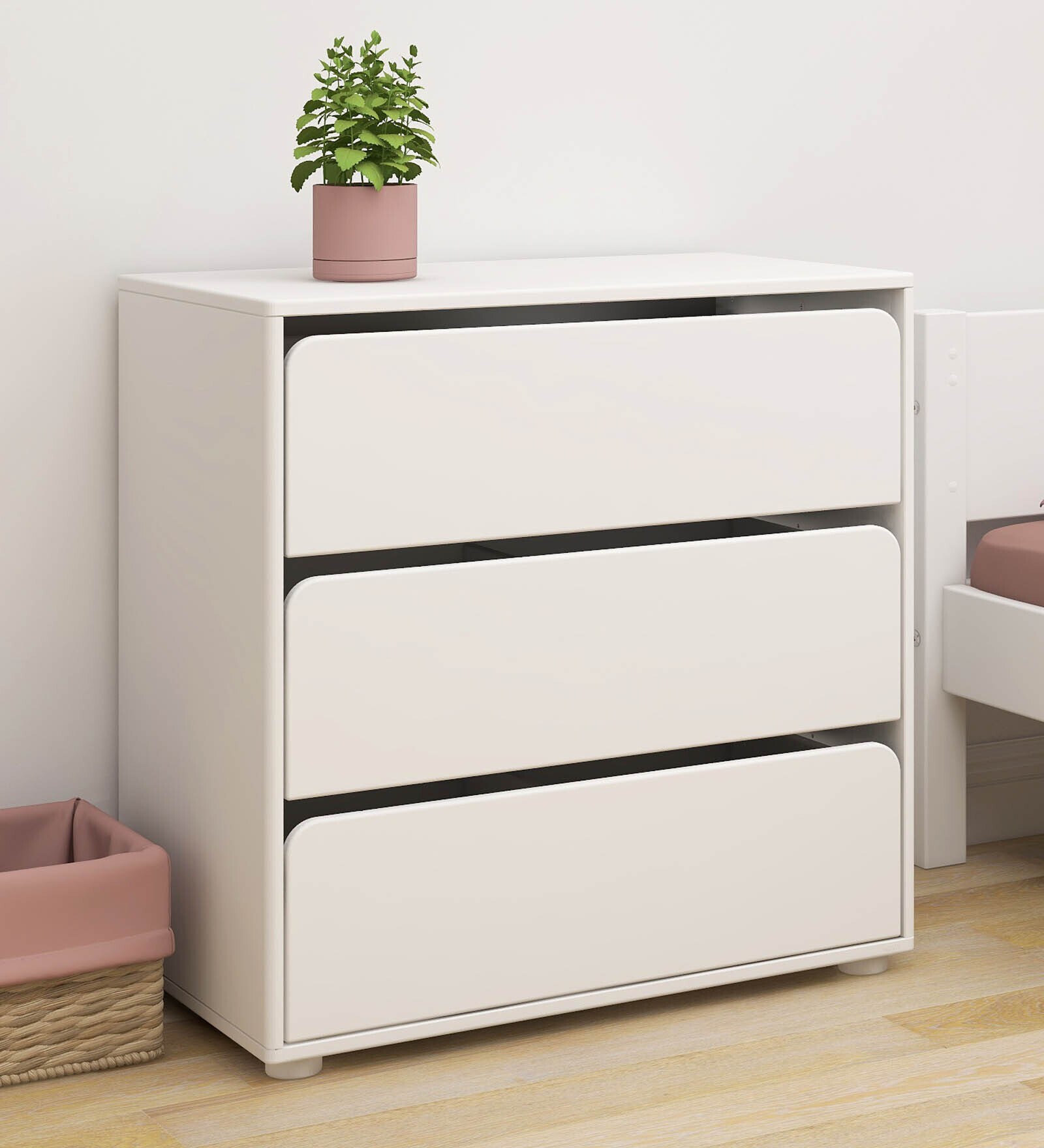 Buy Cabby Chest Of Drawers in White Colour at 100% OFF by Flexa | Pepperfry