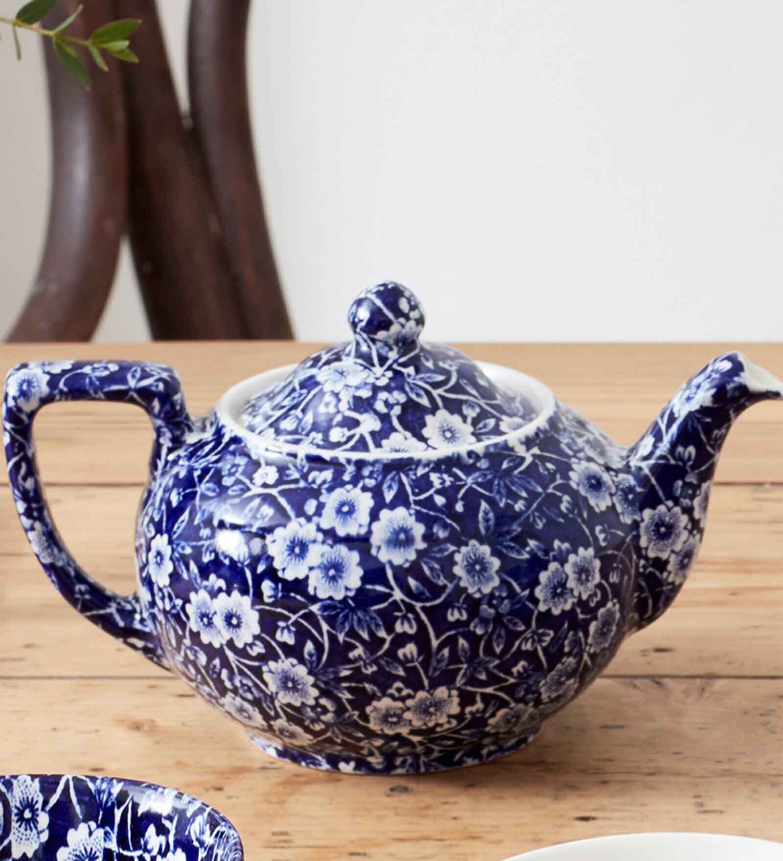 Buy Calico Blue 400ml Stoneware Tea Pot at 100% OFF by Luigi Bormioli ...