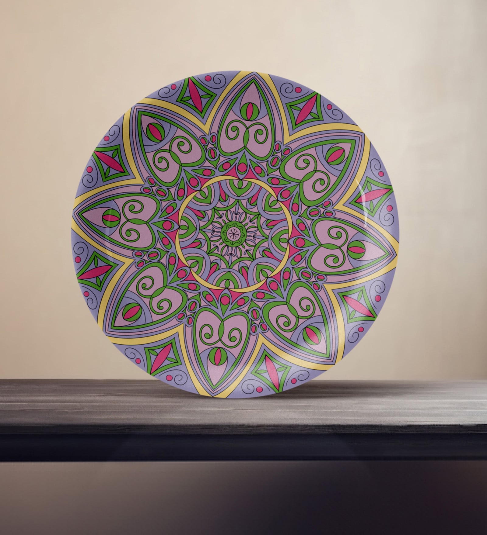 Buy Calming Colors Mandala Wall Plate at 50% OFF by NestRoots | Pepperfry