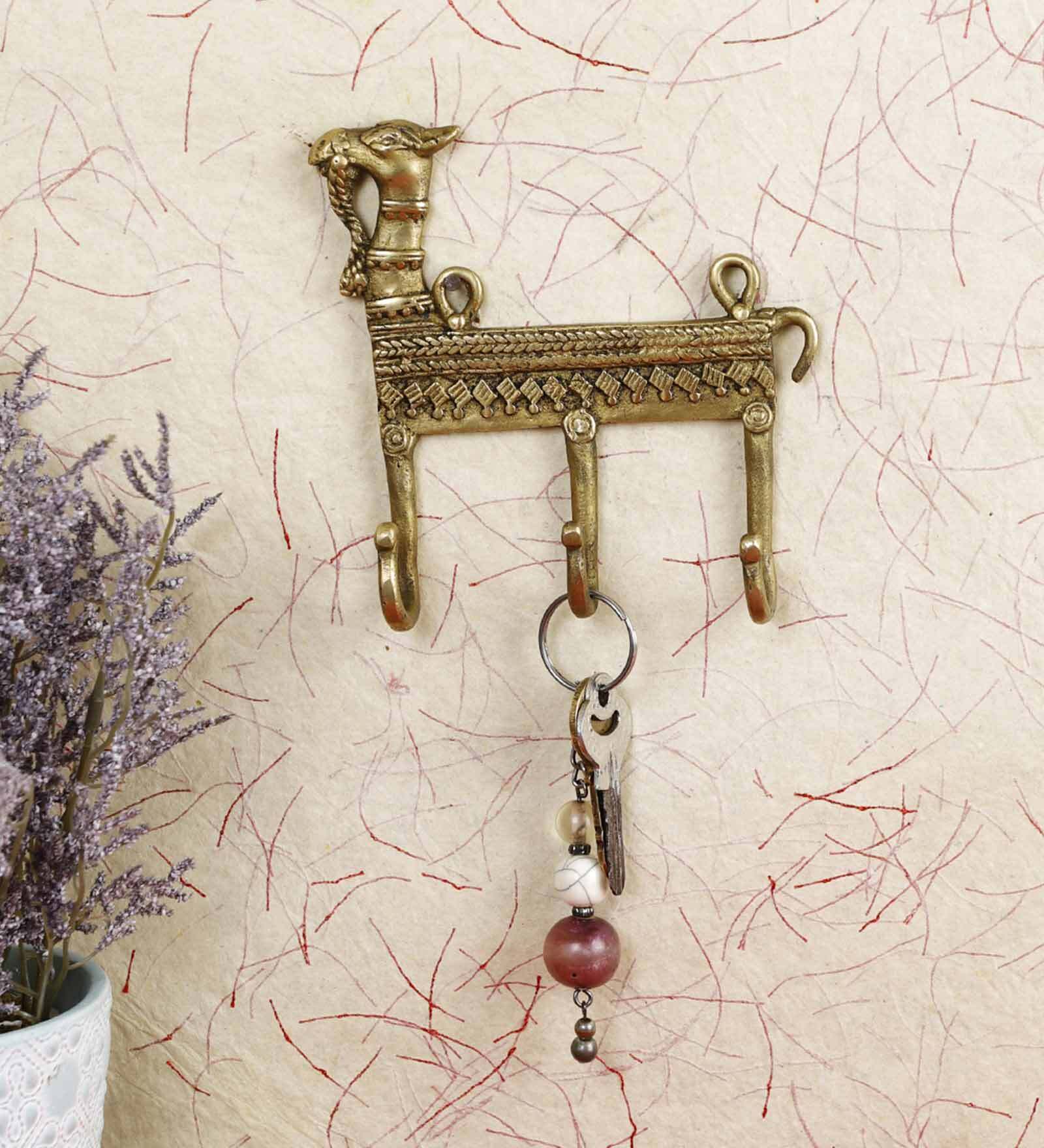 Buy Camel Design Golden Brass Keys Wall Hook by Imli Street at 33% OFF ...