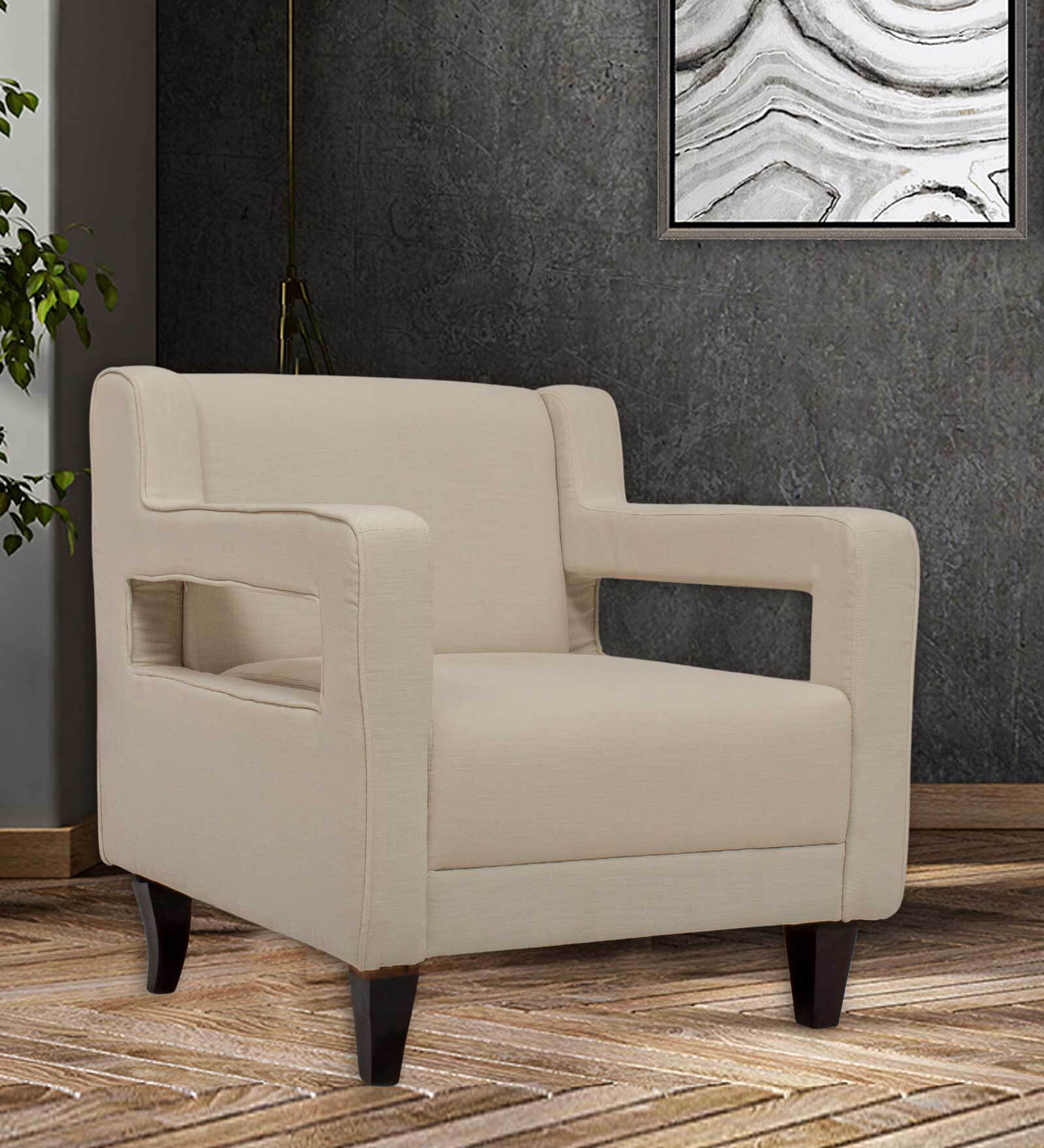 Buy Campy Arm Chair In Off White Colour at 10% OFF by Care Furniture ...
