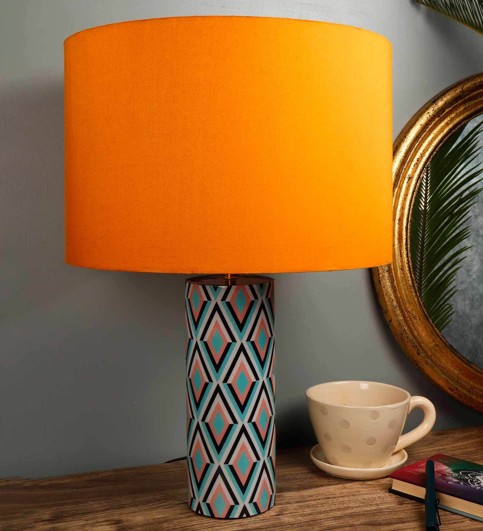 Buy Yellow Shade Table Lamp with Mdf Base by Grated Ginger at 37% OFF ...