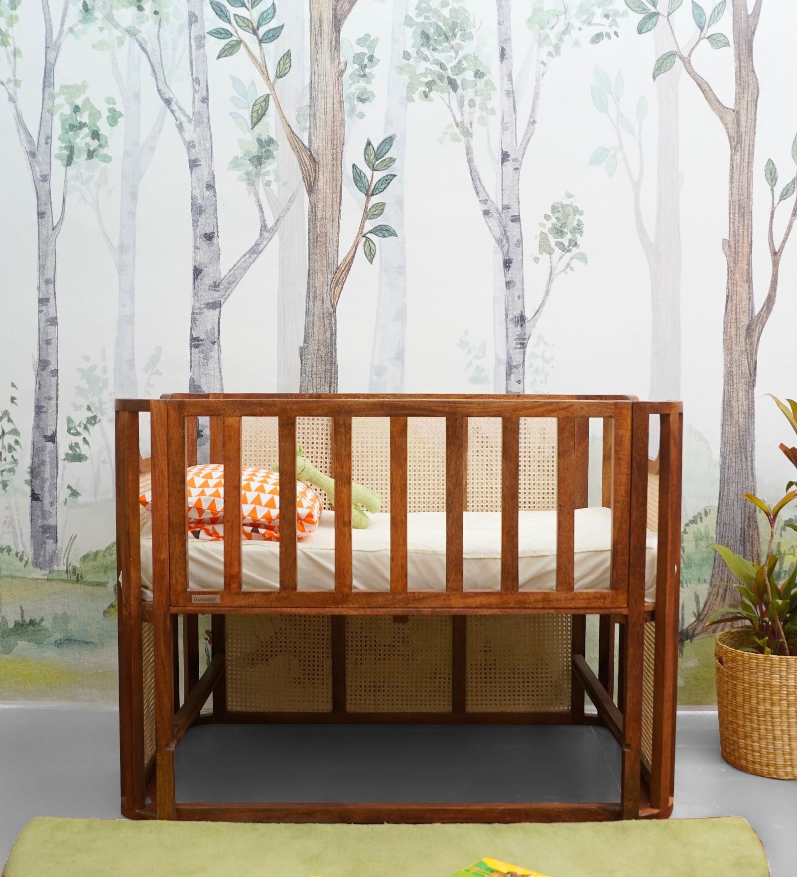 Buy Cane Nursery Crib In Natural Cane &Light Brown Finish at 8% OFF by ...