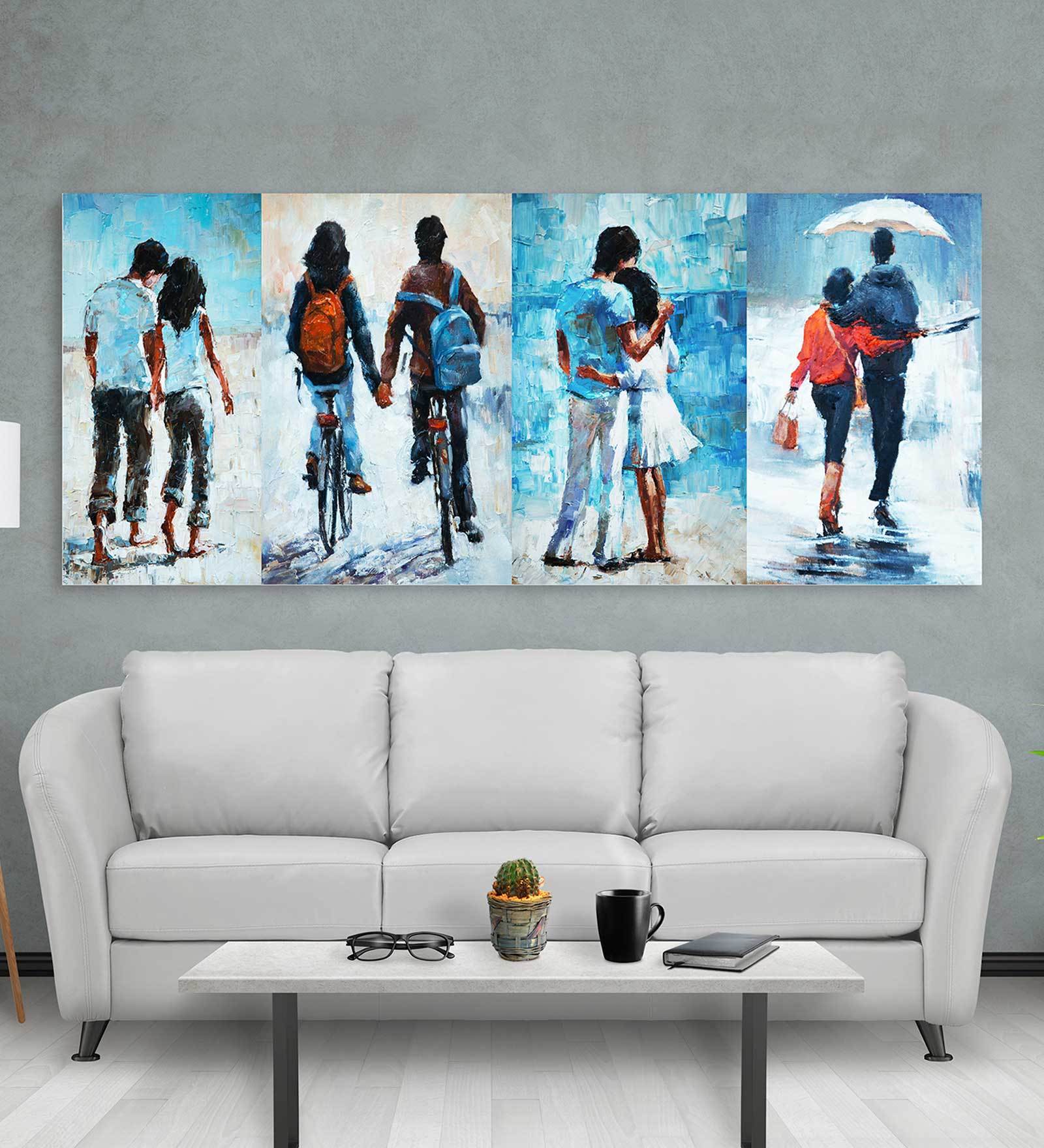 Buy Canvas Without Frame Art Prints In Blue By Mera Wala Print at 31% ...