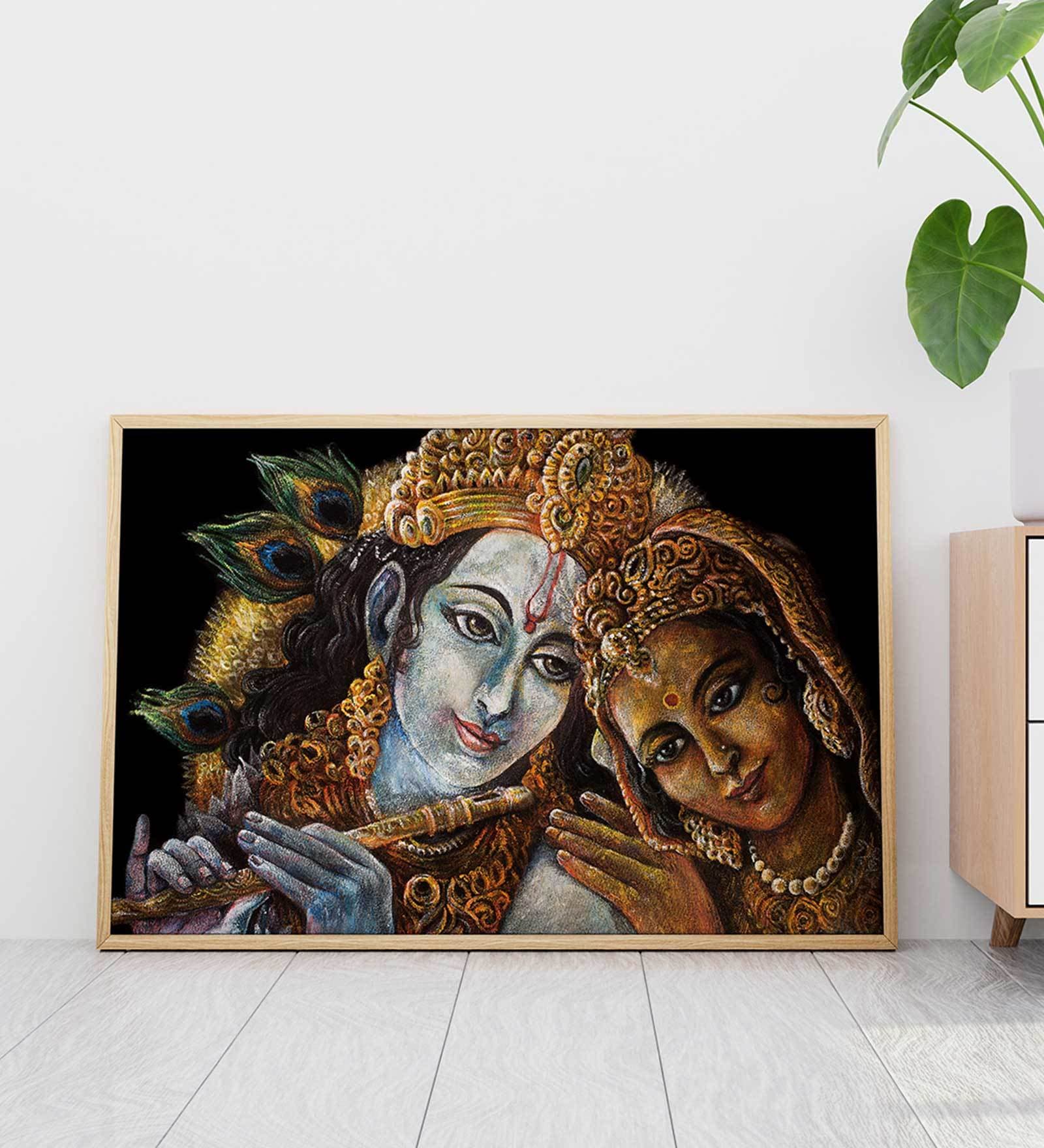 Buy Canvas Without Frame Art Prints In Golden By Mera Wala Print at 22% ...