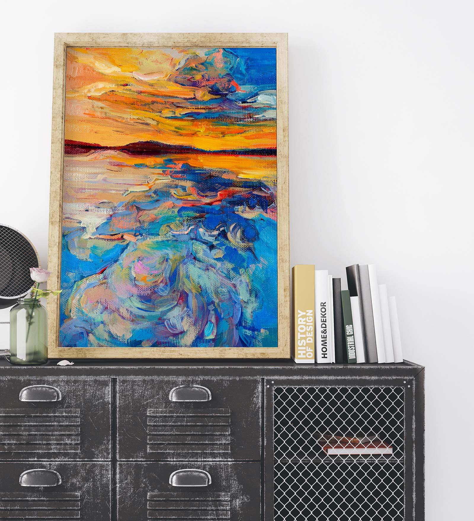 Buy Canvas Without Frame Art Prints In Red By Mera Wala Print at 10% ...