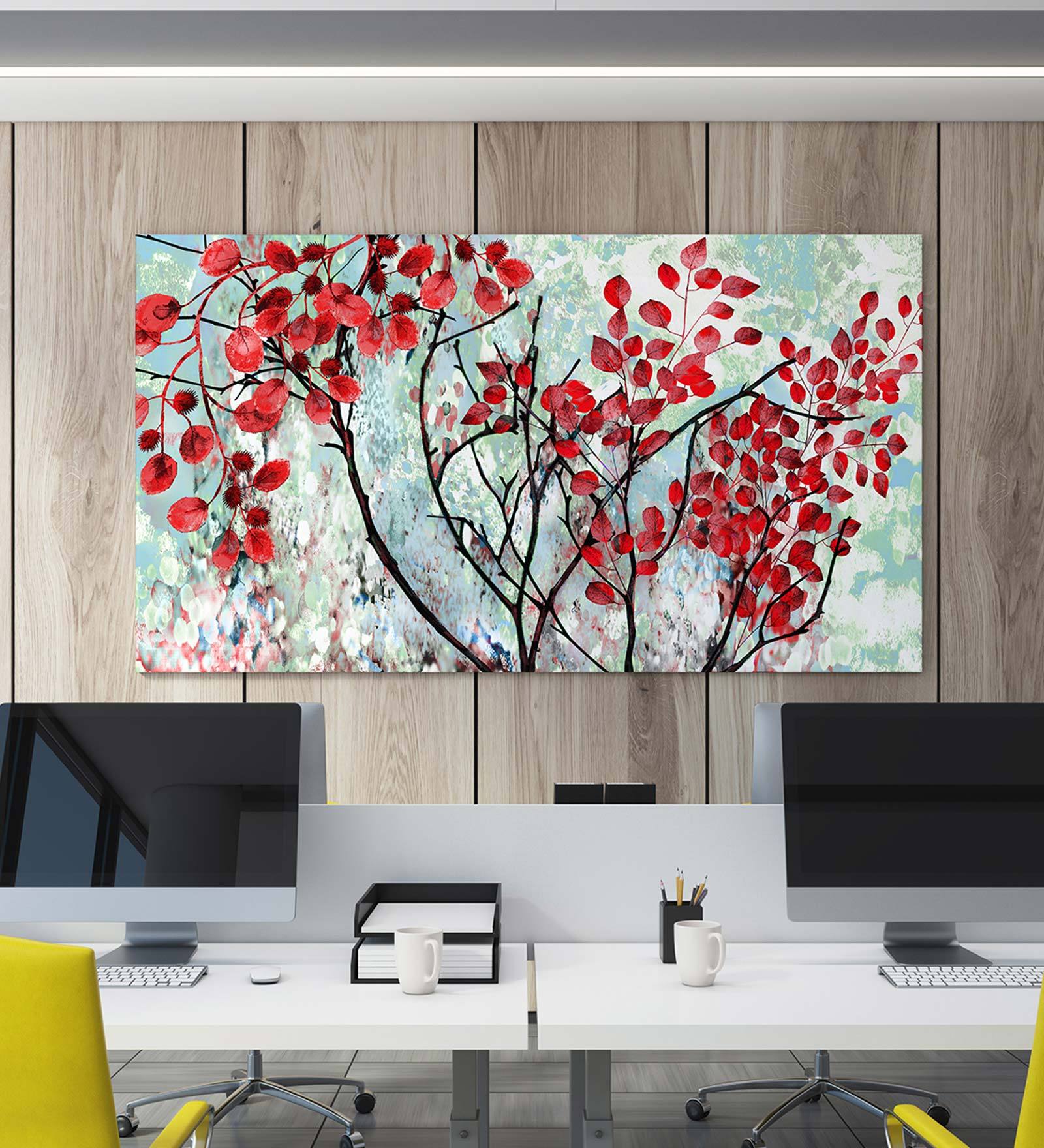 Buy Canvas Without Frame Art Prints In Red By Mera Wala Print at 19% ...