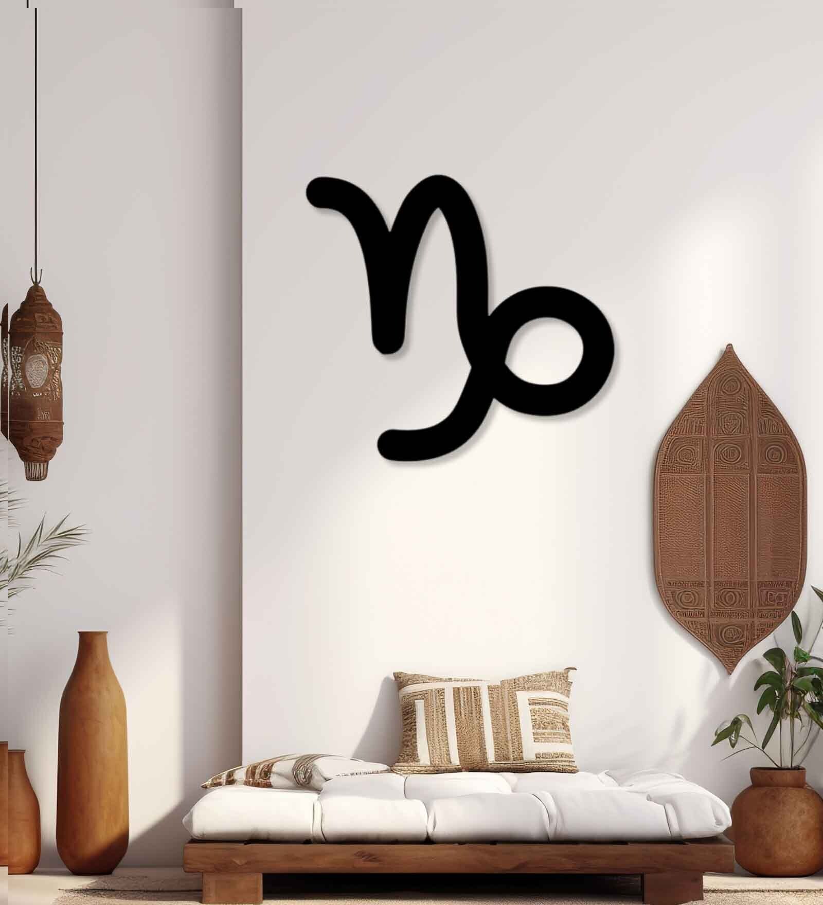 Buy Capricorn Zodiac Sign Black Mild Steel Wall Art at 23% OFF by ...