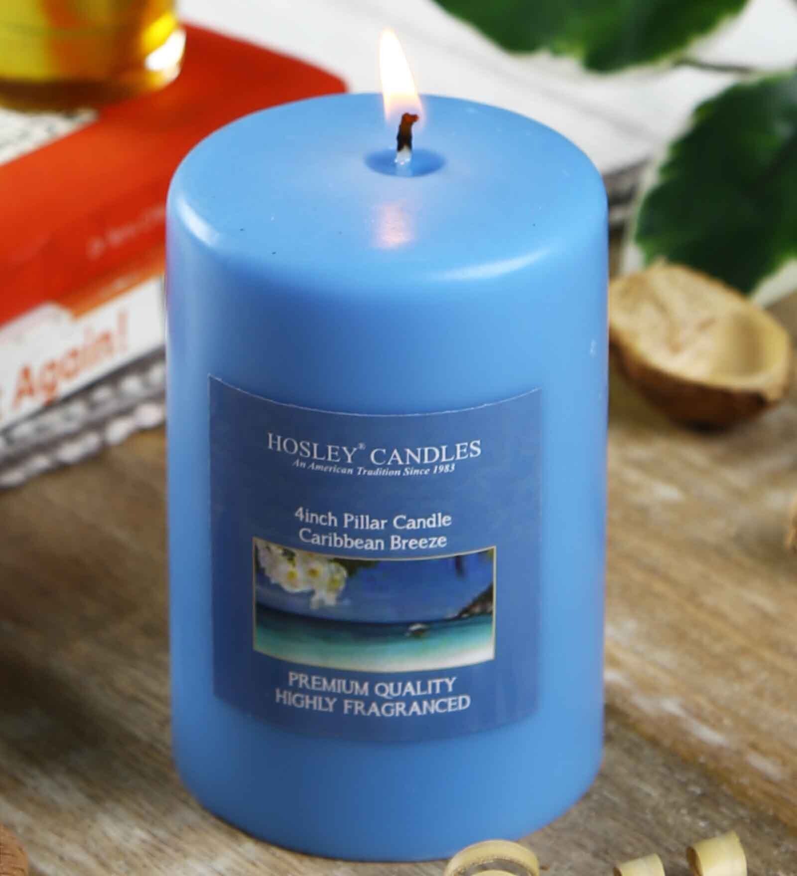 Buy Caribbean Breeze Grey Wax Scented Pillar Candle at 30% OFF by ...