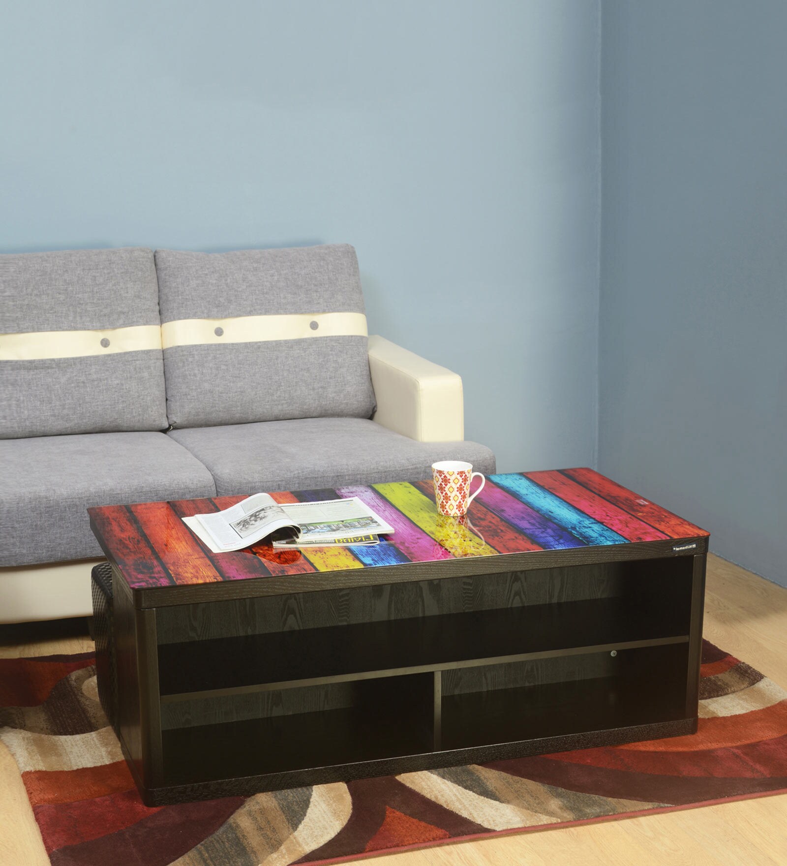 Buy Carlino Center Table in Walnut Color By Nilkamal Online ...