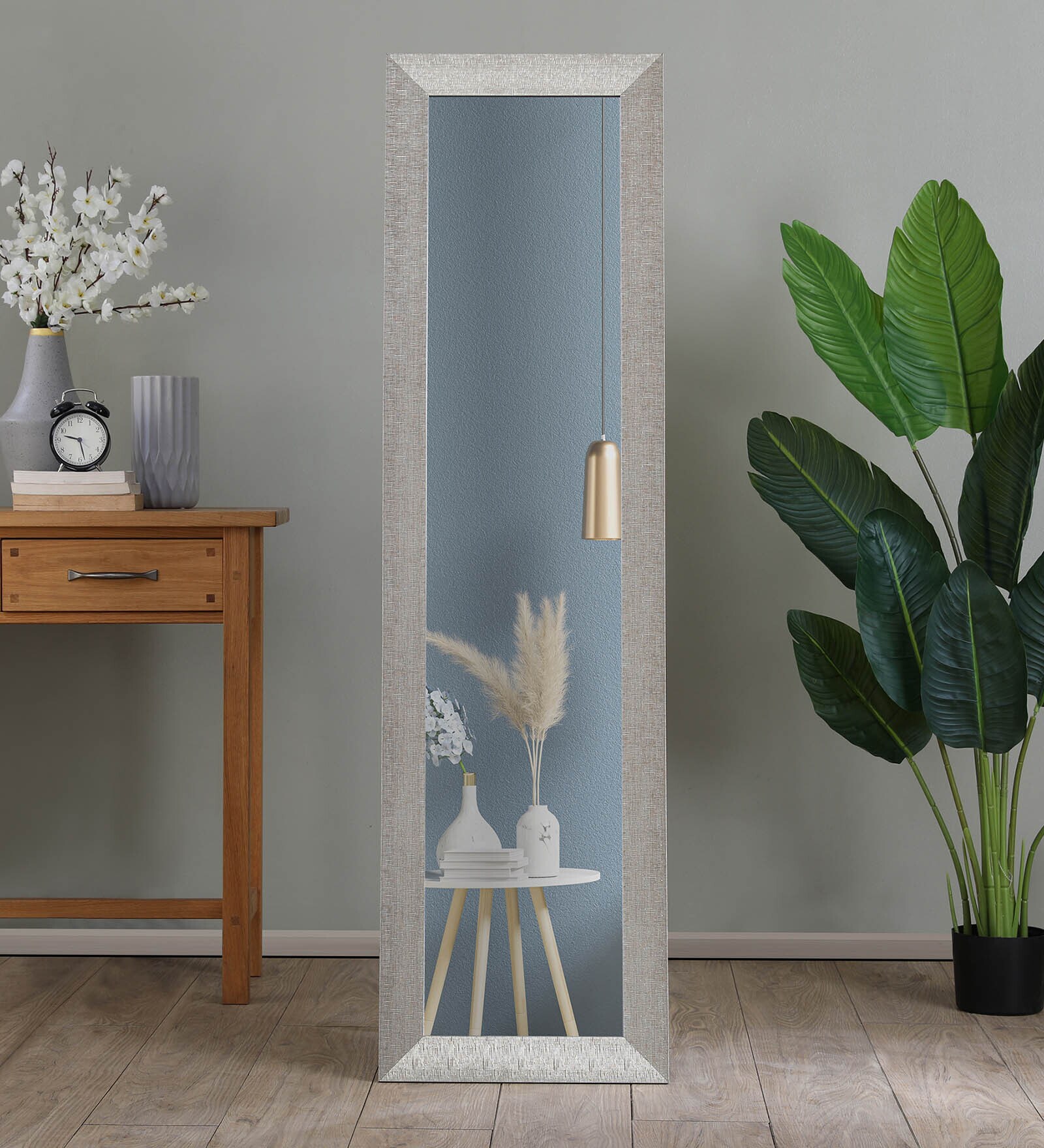 Buy Gold Glass Flow Floor Mirror at 60% OFF by HomeTown | Pepperfry