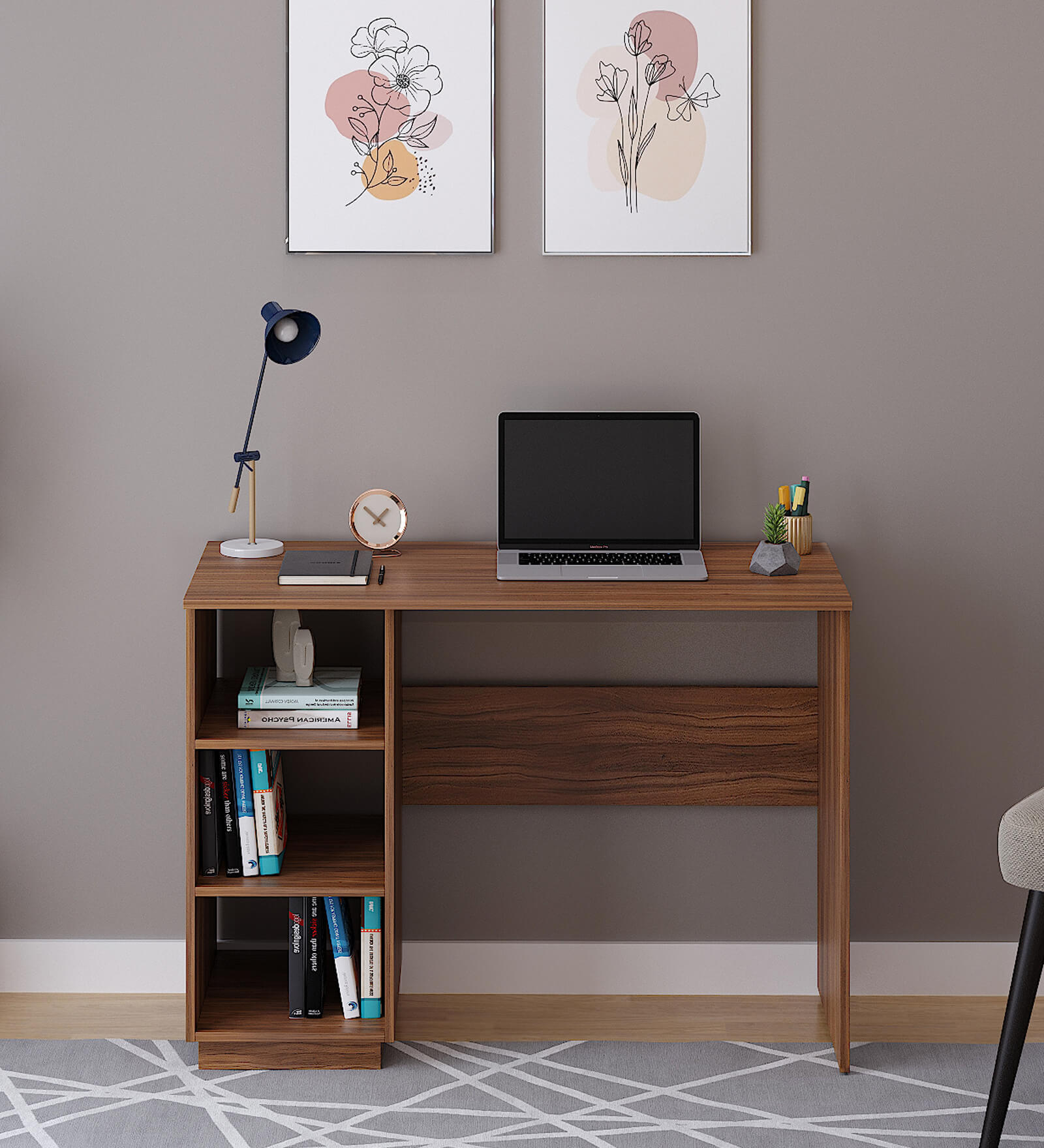 Buy Carron Study Table In Exotic Teak Finish at 26% OFF by Furneaser ...