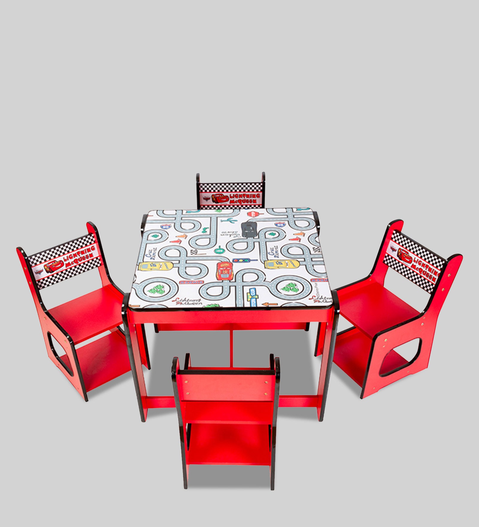 Buy Cars Themed Activity Table & Chairs In Red Colour at 19% OFF by ...