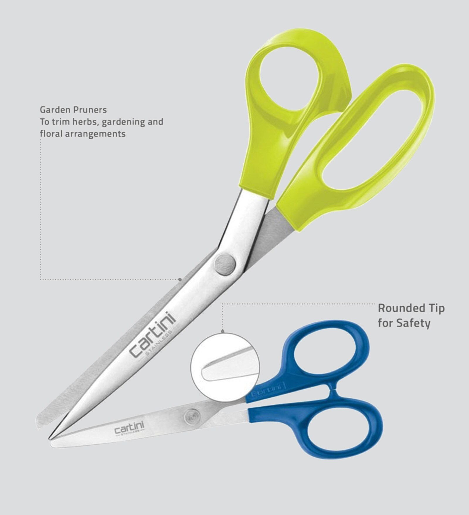 Buy Multicolour Stainless Steel Scissors- Set of 2 at 100% OFF by ...