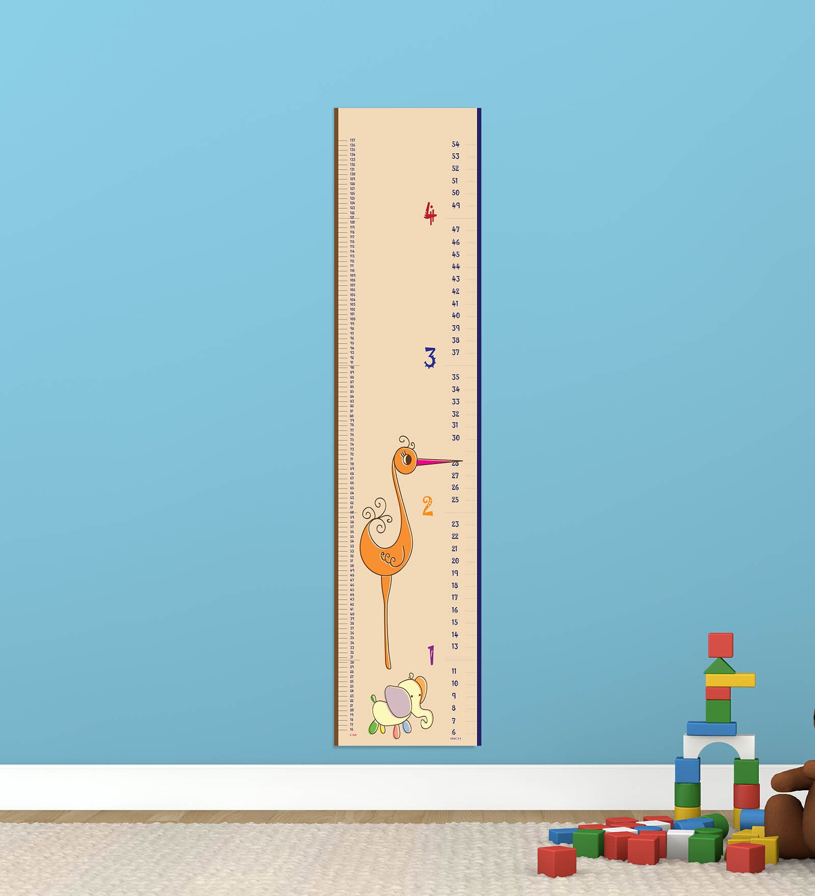 Buy Cartoon Designed Height Chart in Multicolor by Right at 63% OFF by ...
