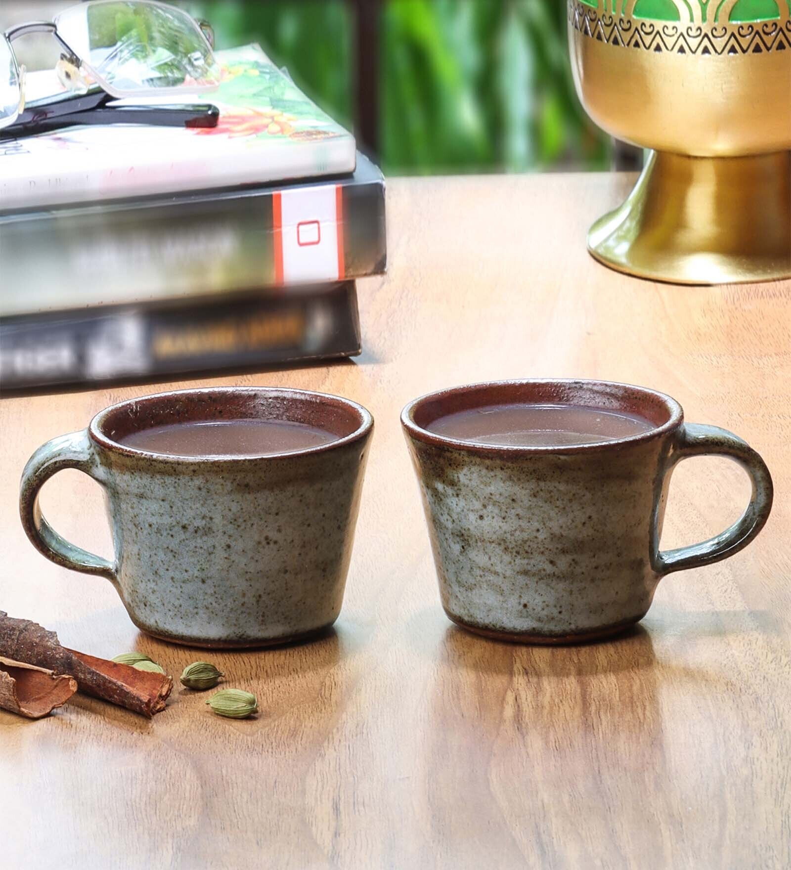 Buy Jake 200ml Grey & Blue (Set of 2) Ceramic Tea Cup at 41% OFF by ...