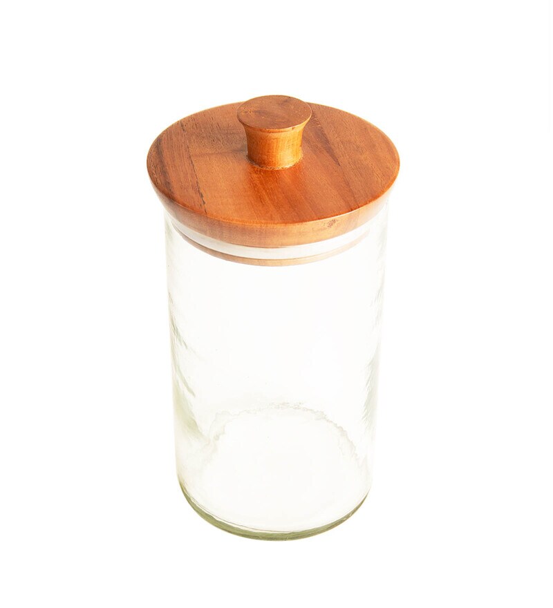 Buy Cadence- Large 1 Ltr Glass Jar Container by Ellementry Online ...