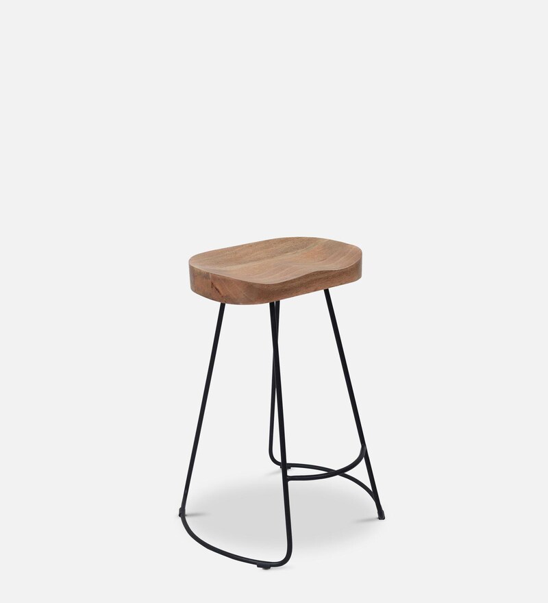 Buy Cady Metal Bar Stool In Natural Finish (Set Of 2) Online - Eclectic ...
