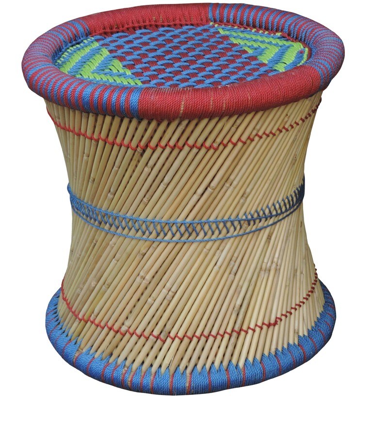 Buy Ethnic Handcrafted Muddha Stool in Multi Colour by Shinexus Online ...