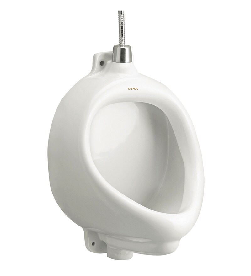 Buy Ceramic Wall Mounting Urinal in White (Height: 21 Inches) by CERA ...