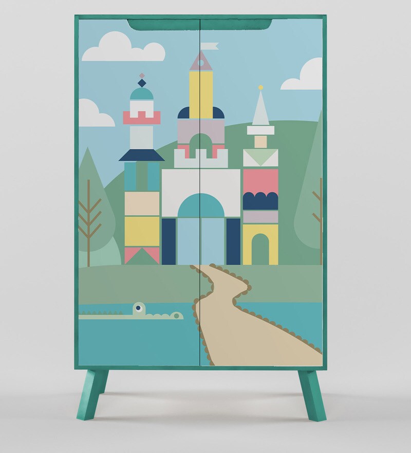 Buy Picture Perfect Kids Storage Cabinet in Green Colour Online - Kids ...