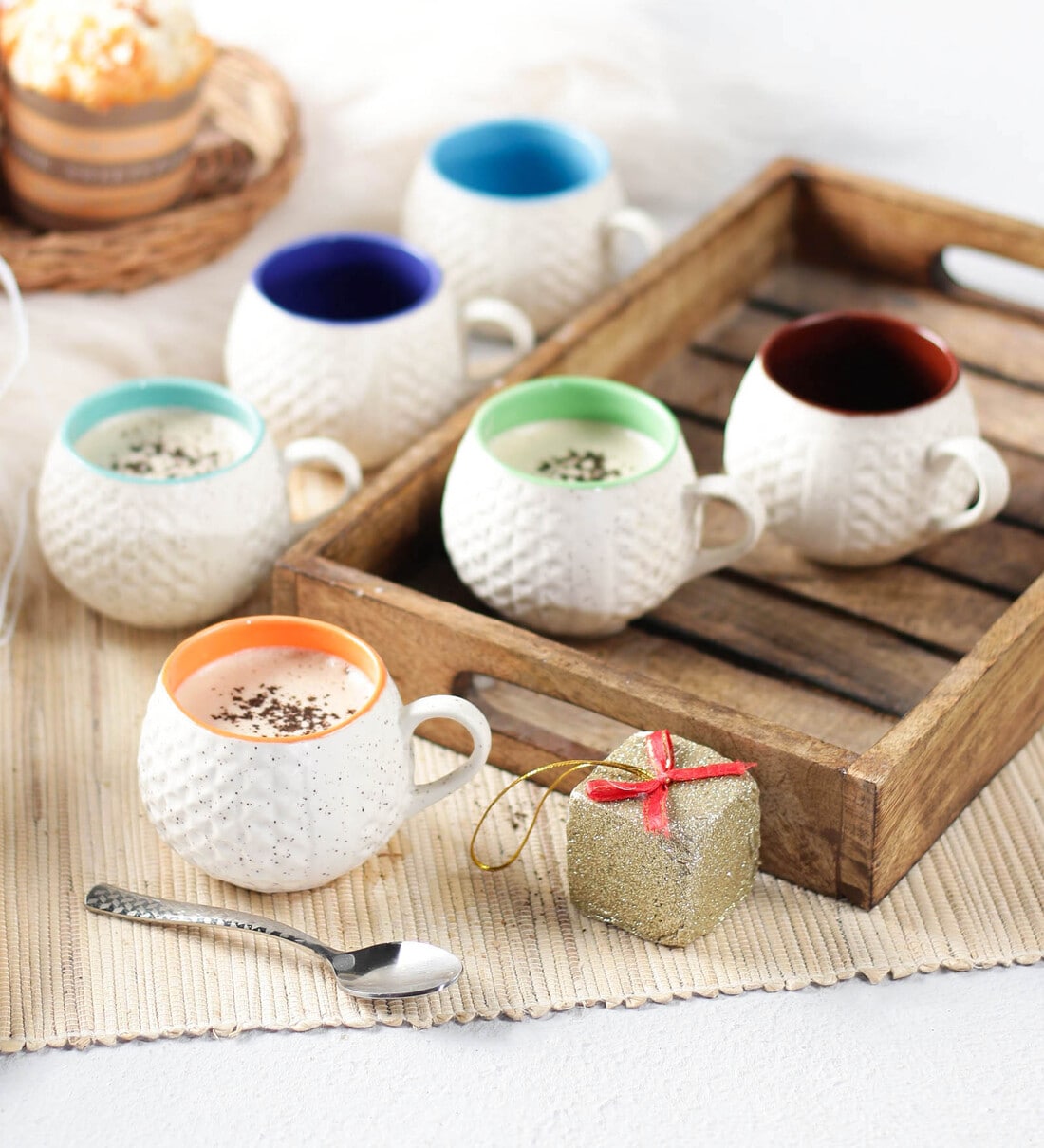 Buy Obsidian 180ml White Ceramic (Set of 6) Tea Cups at 20% OFF by Cdi ...