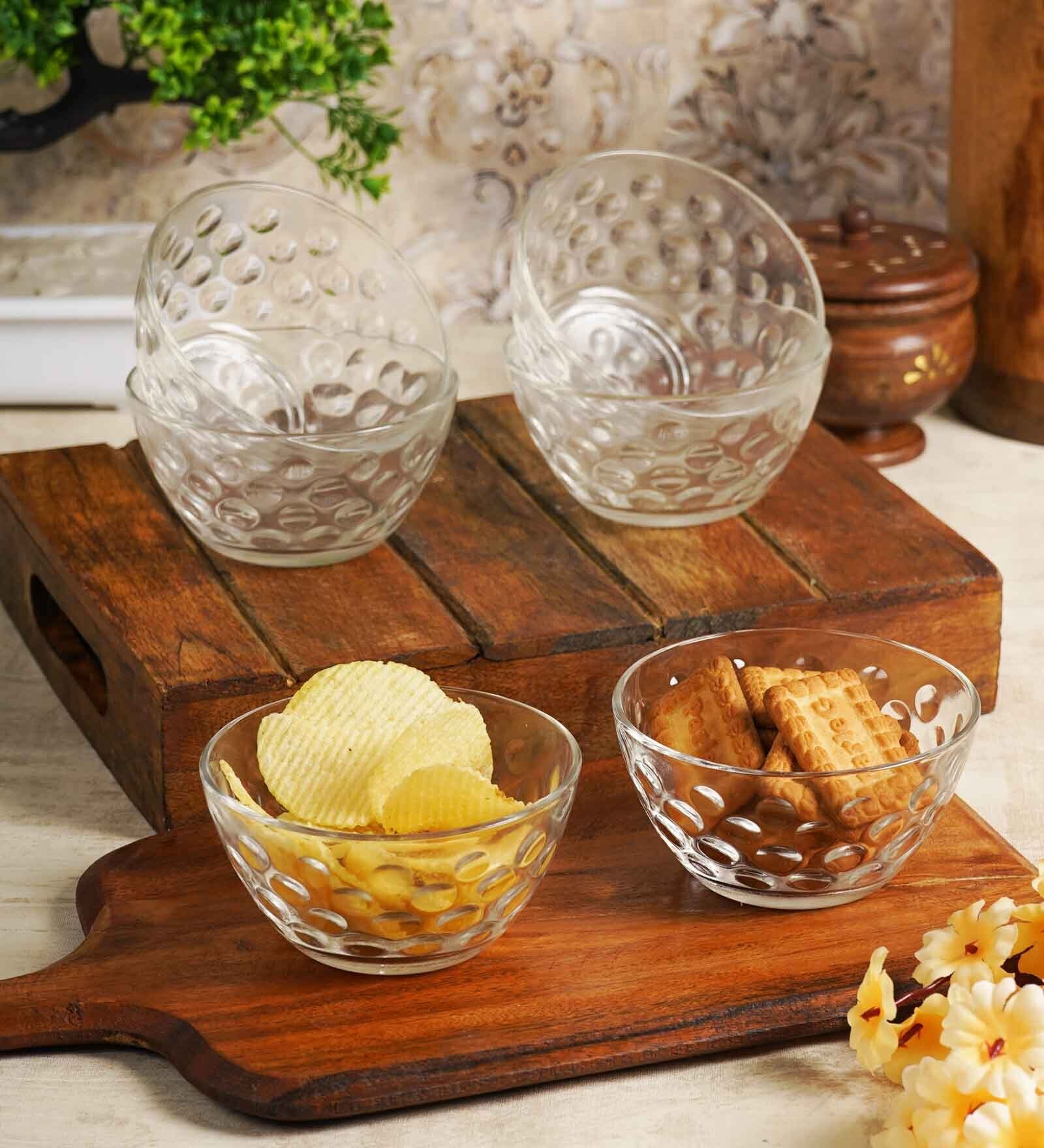 Buy Transparent 200 ML Glass 6 Pcs Serving Bowls at 54% OFF by Ceradeco ...