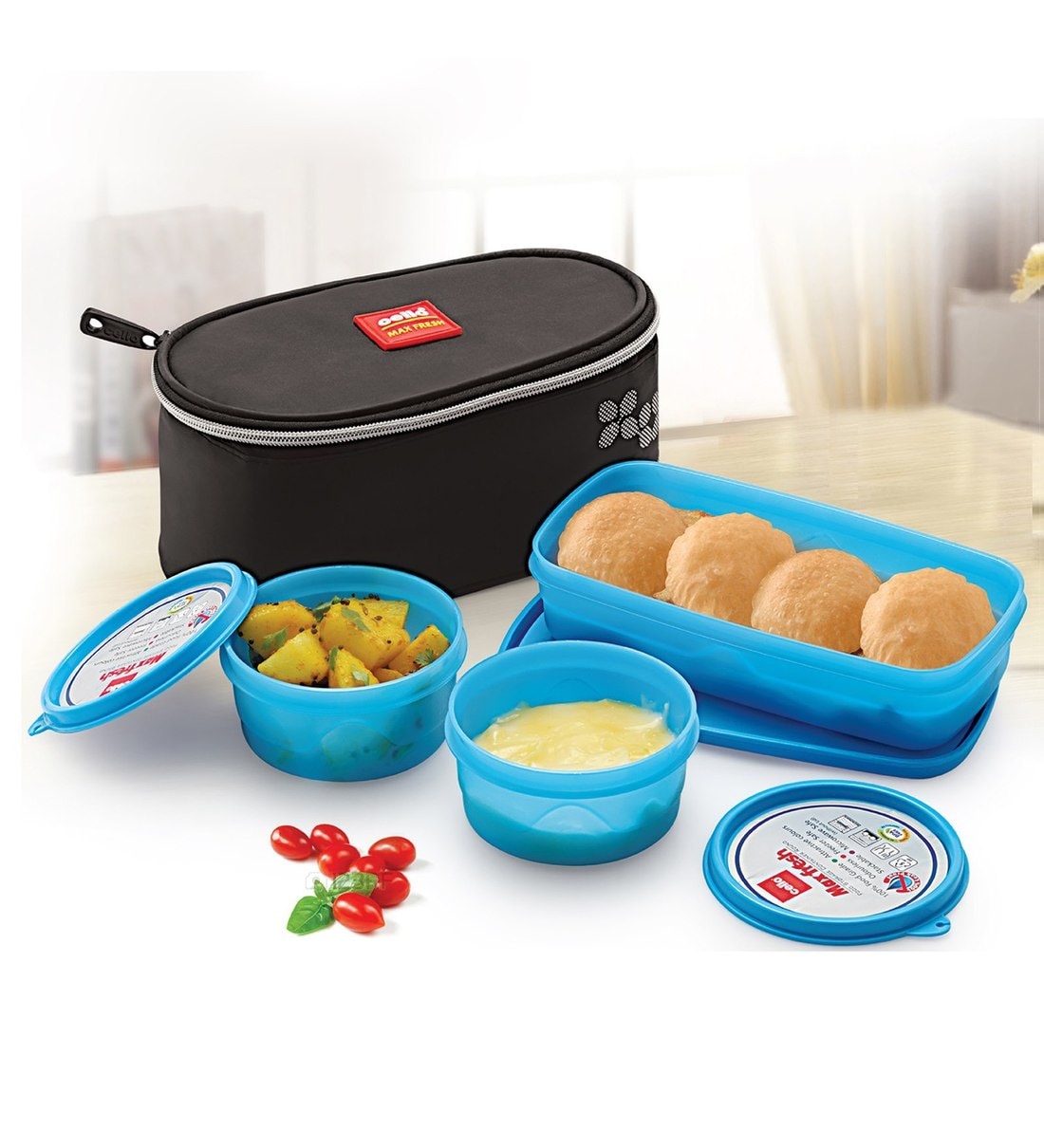 Buy Cello Max Fresh My Blue Plastic Lunch Box - Set Of 4 at 14% OFF by ...