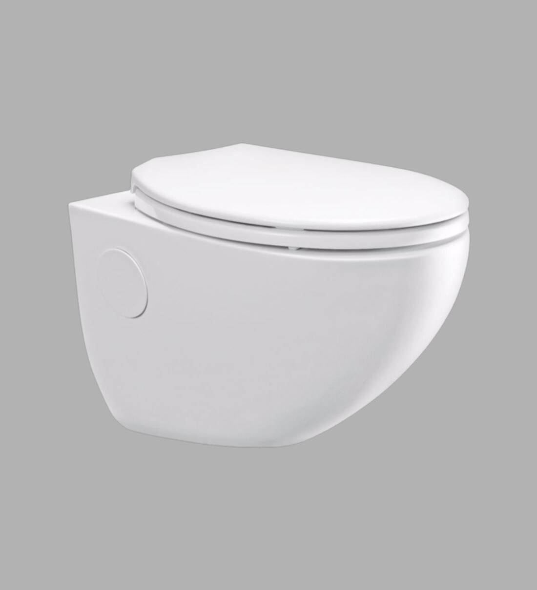 Buy Ceramic White Wall Mounted Commode (H: 15.2W: 21.8D: 14.6 Inches ...