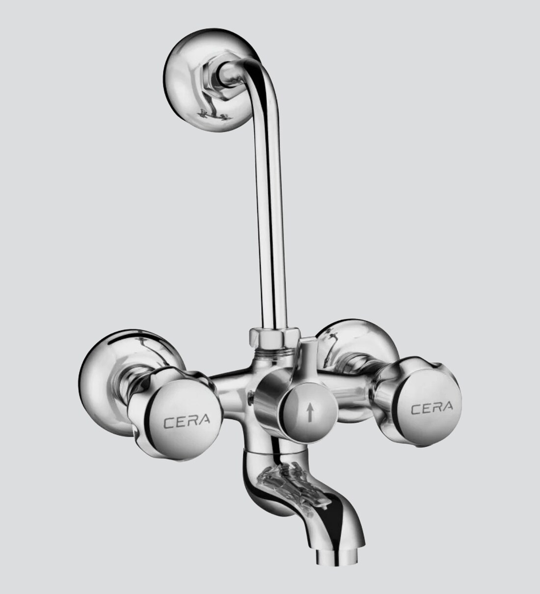 Buy Brass Wall Mixer Bathroom Tap In Chrome Finish (Model No: F3001402 ...