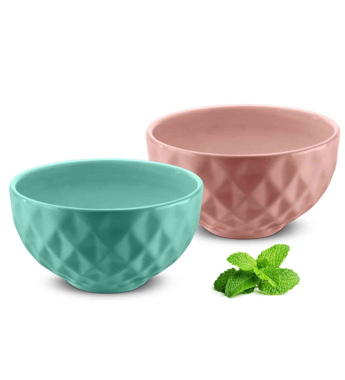 Buy Ceramic Multicolour 500 ML Serving Bowl Set of 2 at 40% OFF by ...