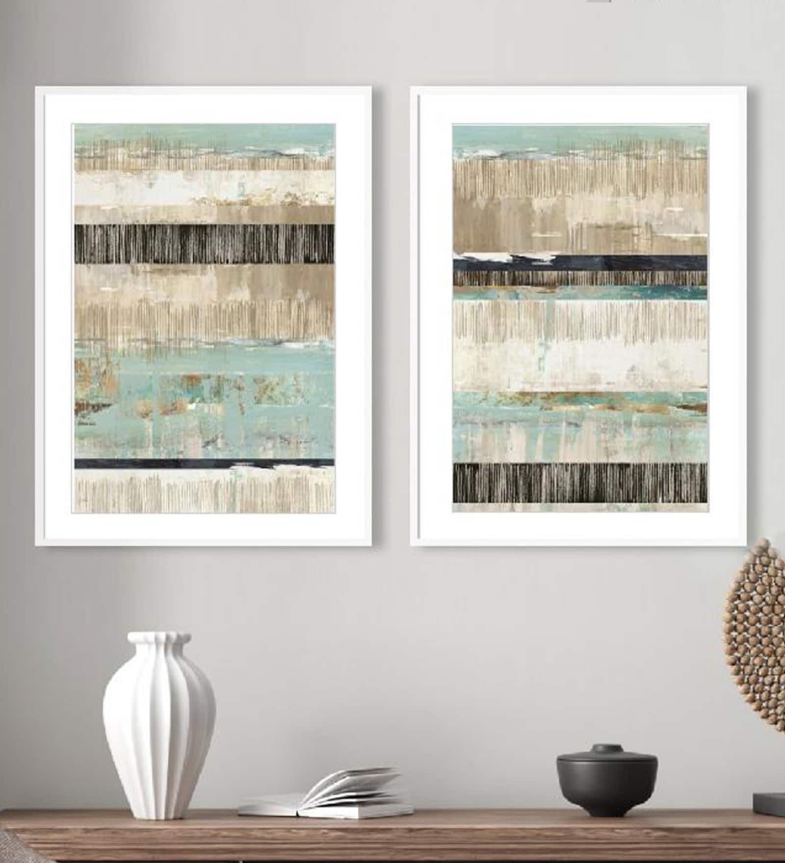 Buy Celadon Dreams Multicolor Paper Framed Art Print Set of 2 at 20% ...