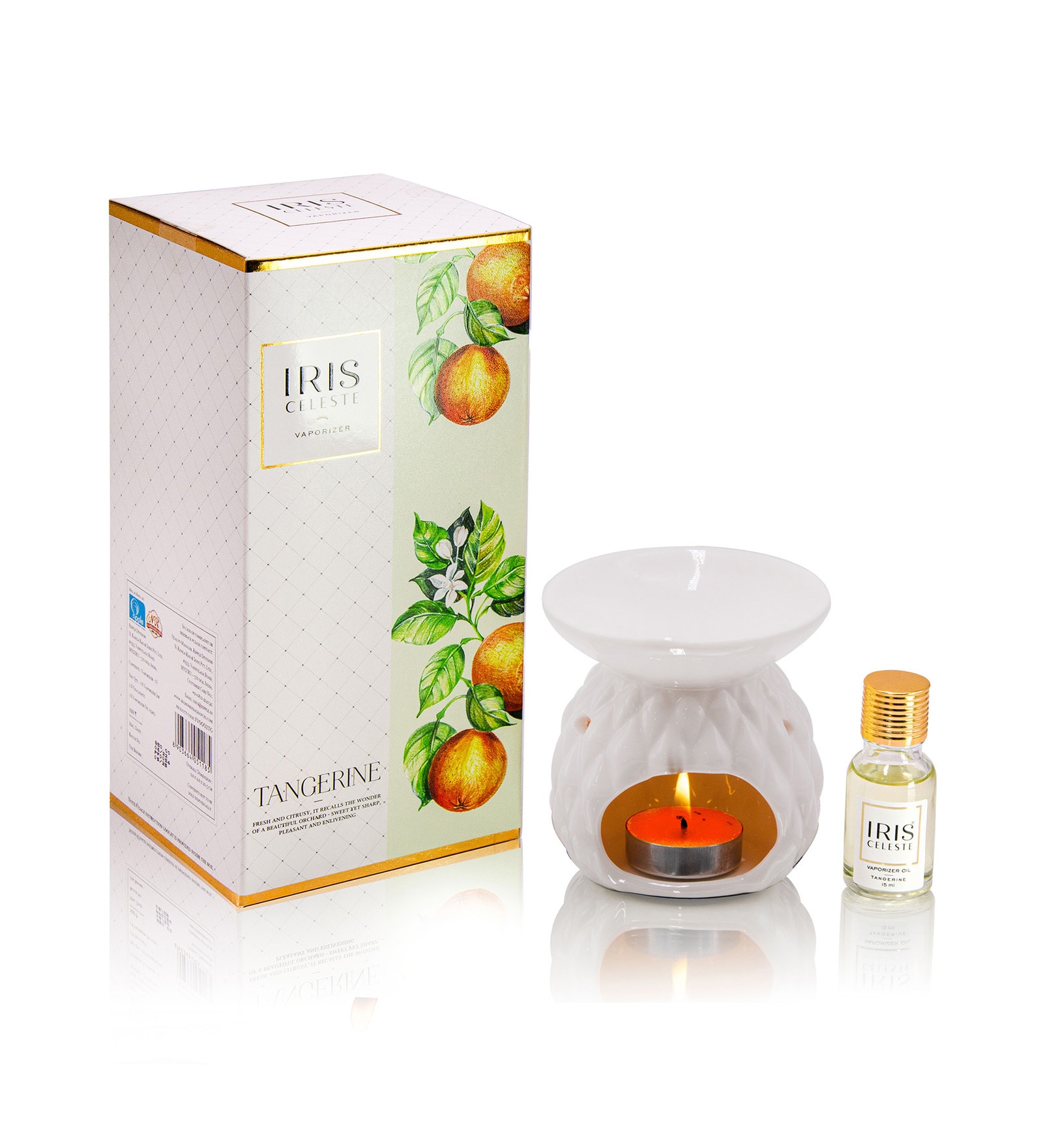 Buy Celeste Diamond Ceramic Vaporizer & Tealight Home Fragrance Combo ...