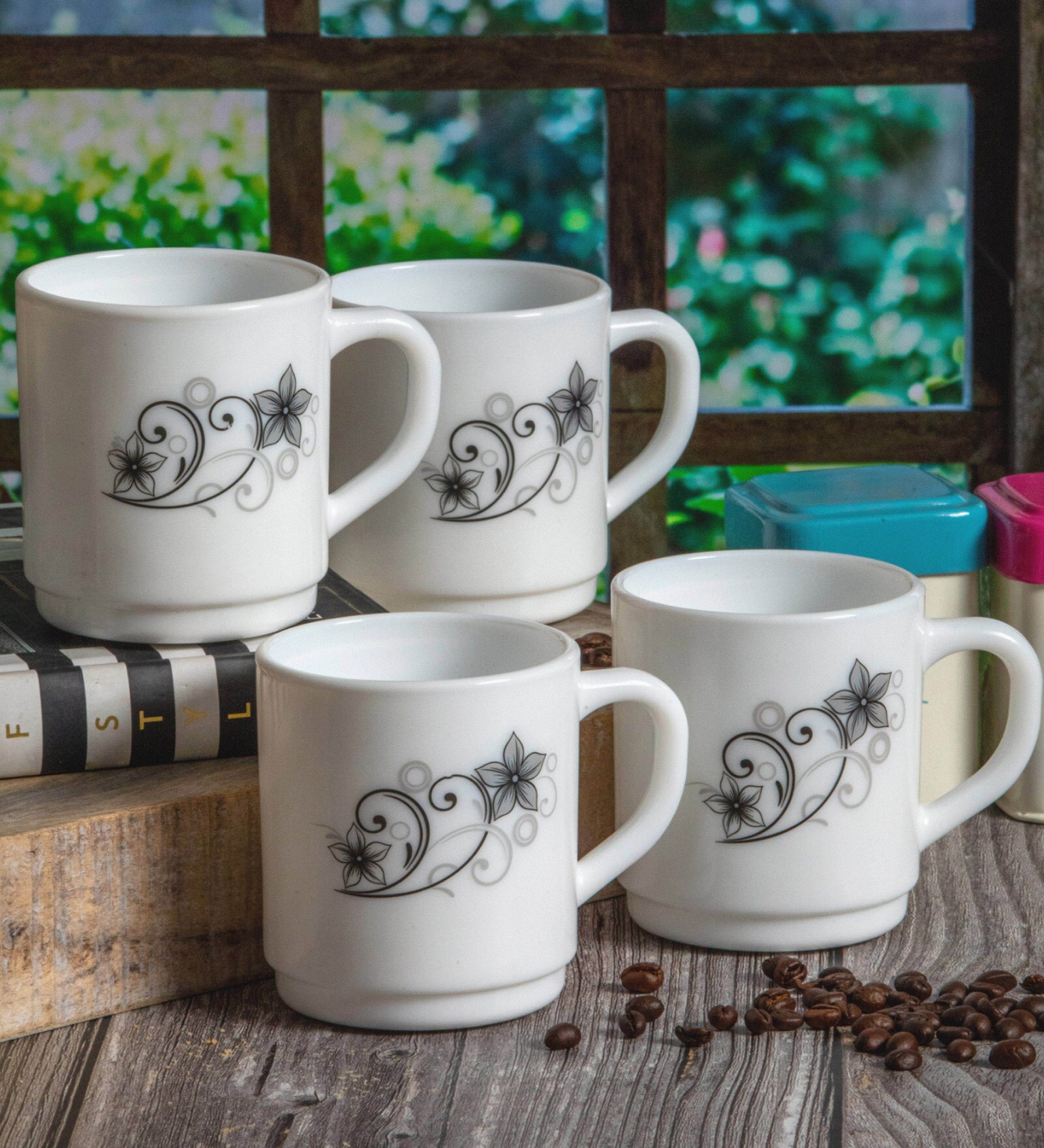 Buy Cello Opalware Roma Coffee Mug (Set of 4pcs) at 5% OFF by Cello ...
