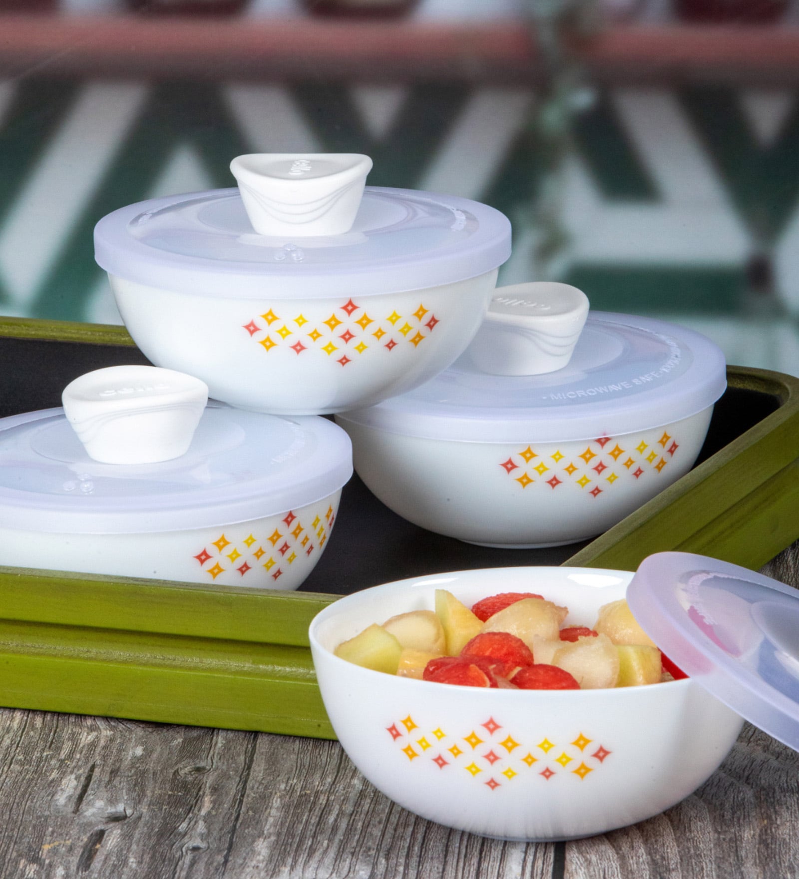 Buy Cello Opalware Royale Mixing Bowl with Lid (Set of 4pcs) at 5% OFF ...