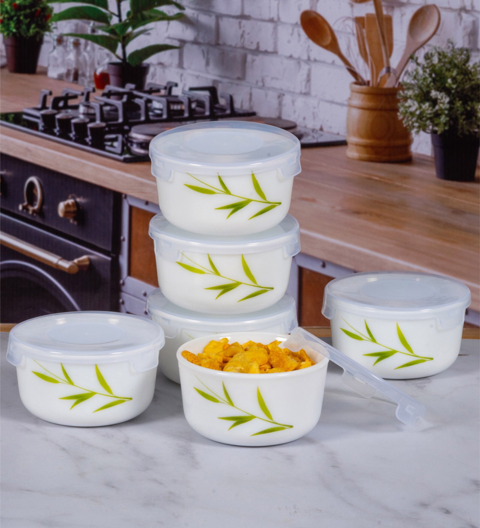 Buy Cello Opalware Storage Container with Lid (set of 6pcs) at 14% OFF ...