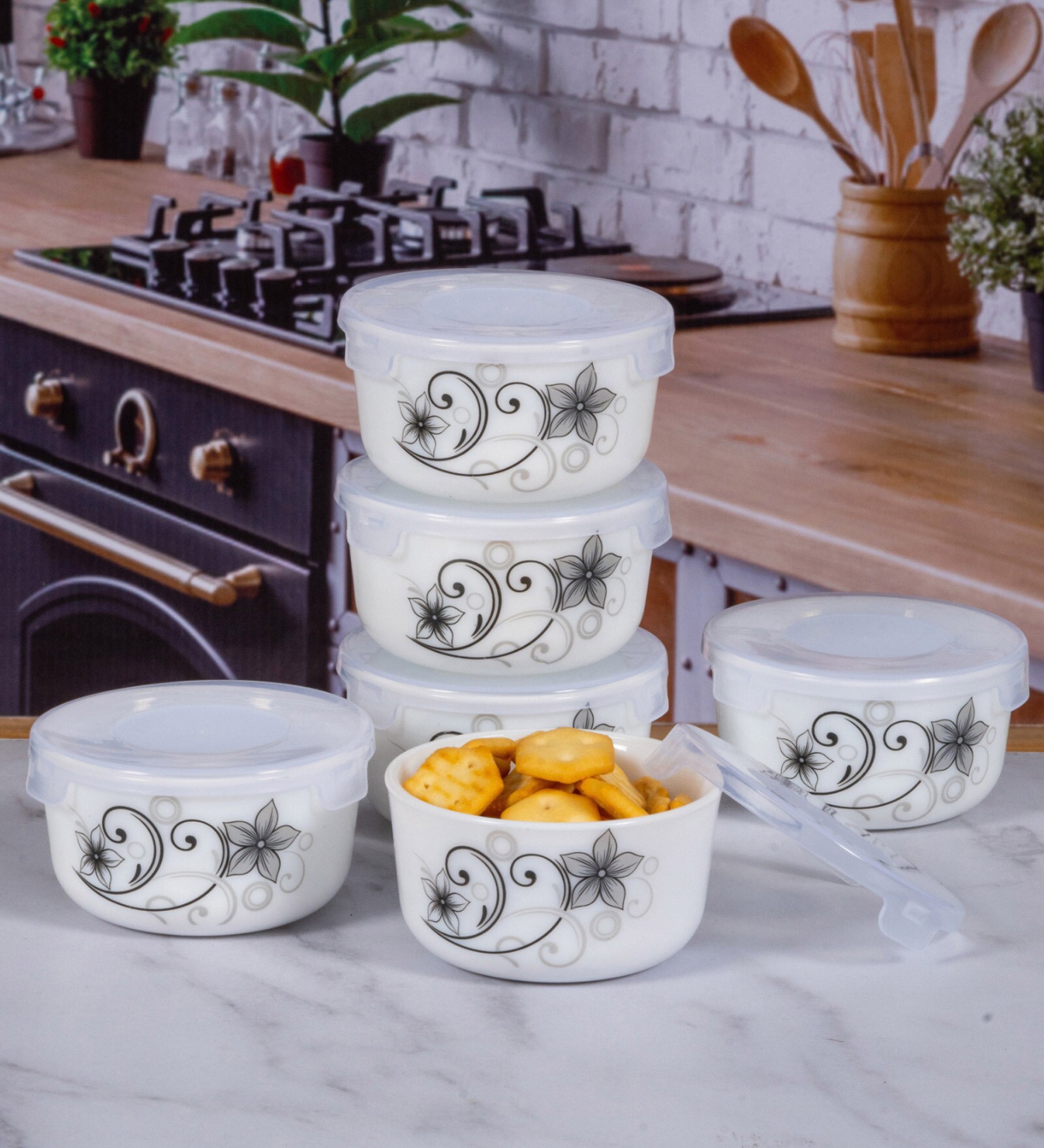 Buy Cello Opalware Storage Container with Lid (set of 6pcs) at 14% OFF ...