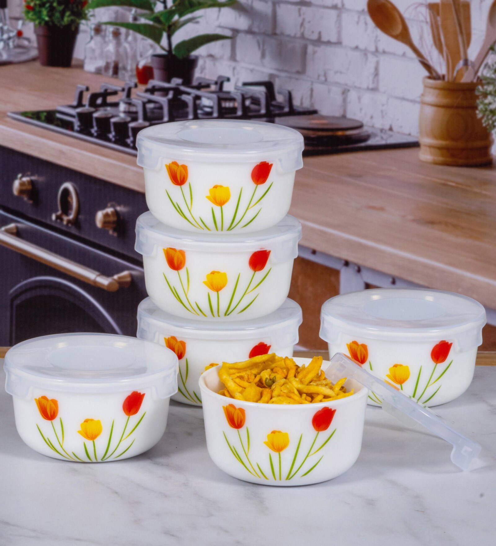 Buy Cello Opalware Storage Container with Lid (set of 6pcs) at 14% OFF ...