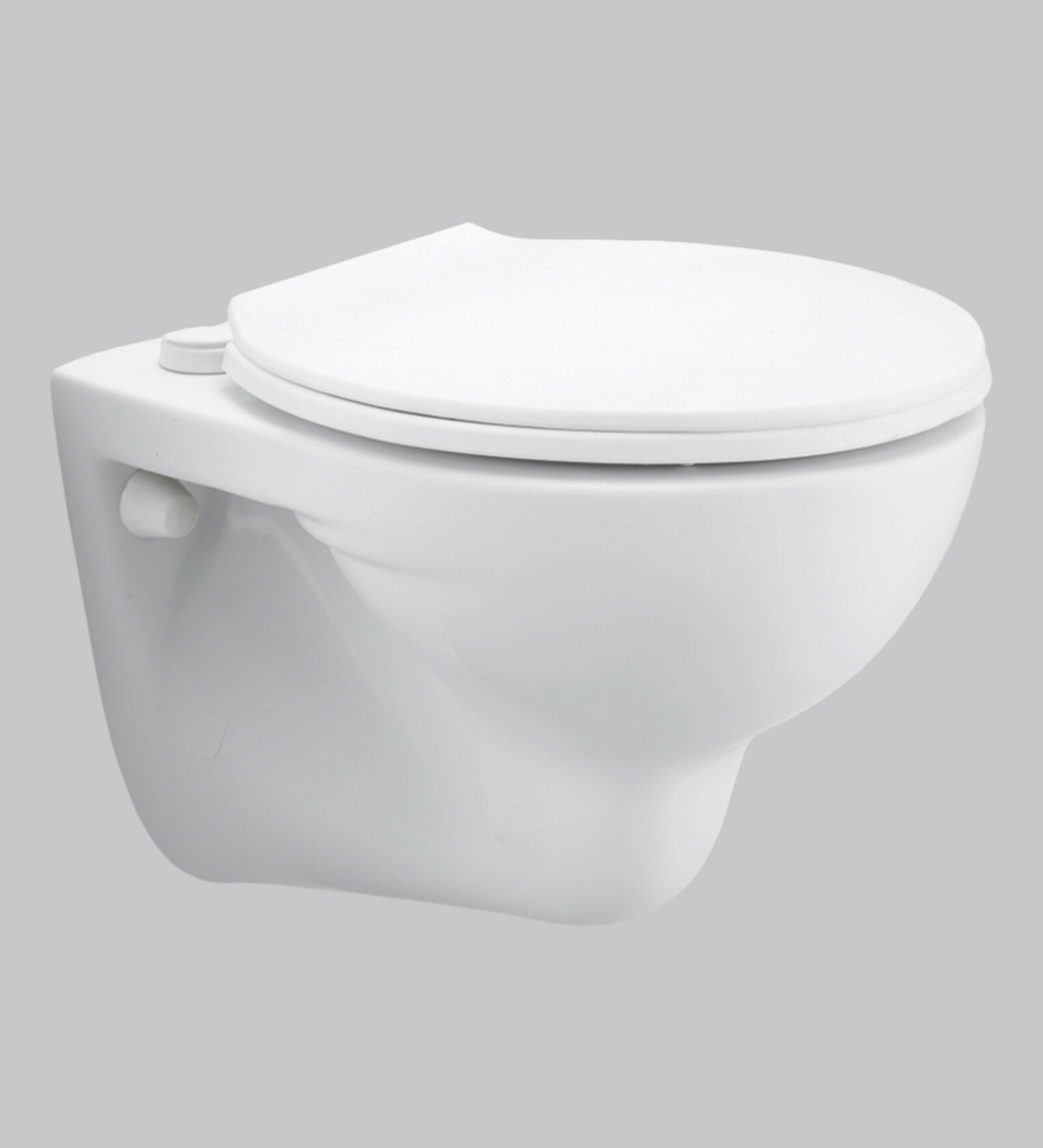 Buy Ceramic White P Trap Wall Mounted Commode (H: 13.2W: 19.6D: 14 ...