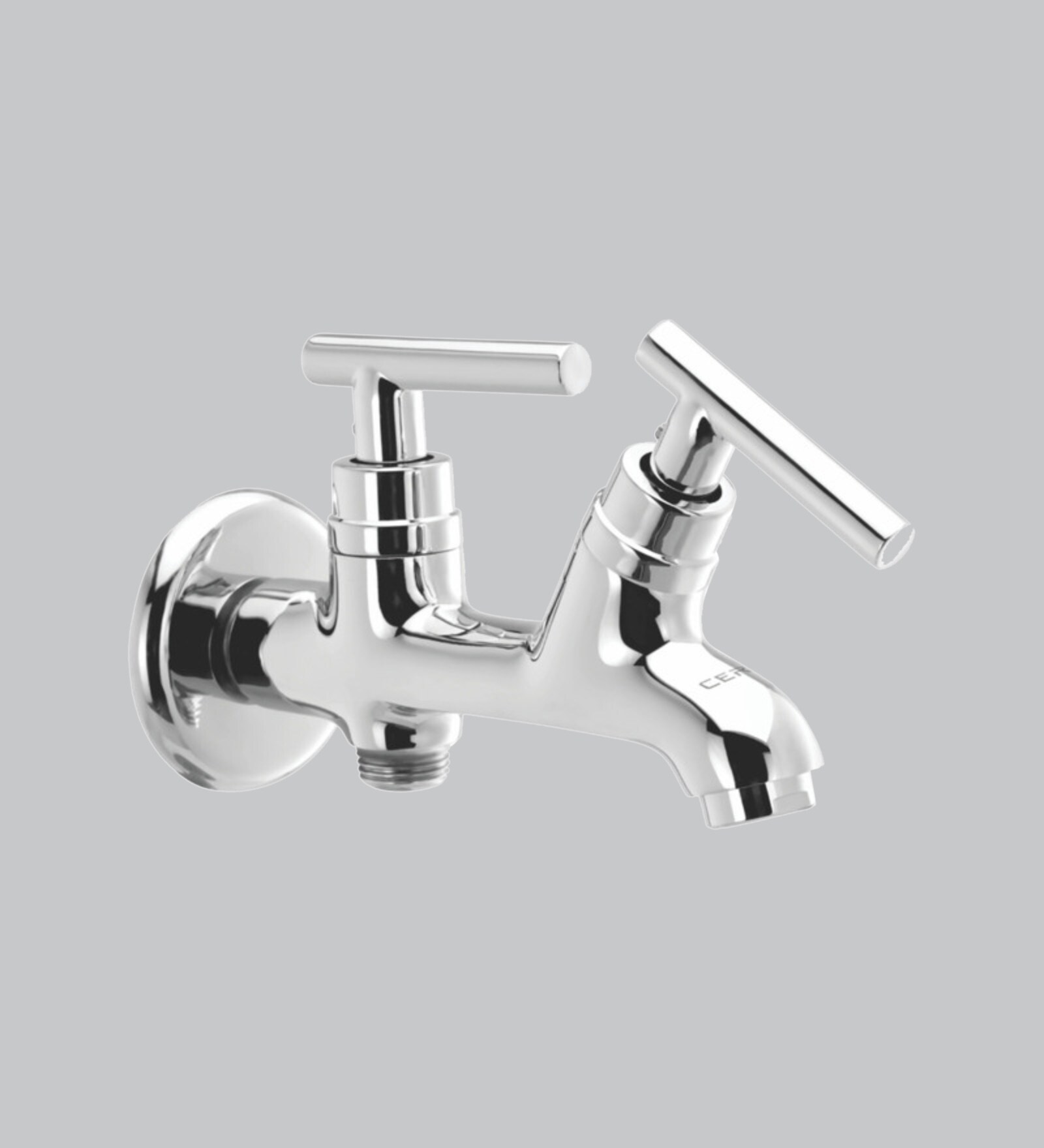Buy Brass Bib Cock Bathroom Tap In Chrome Finish (Model No: F2003162 ...