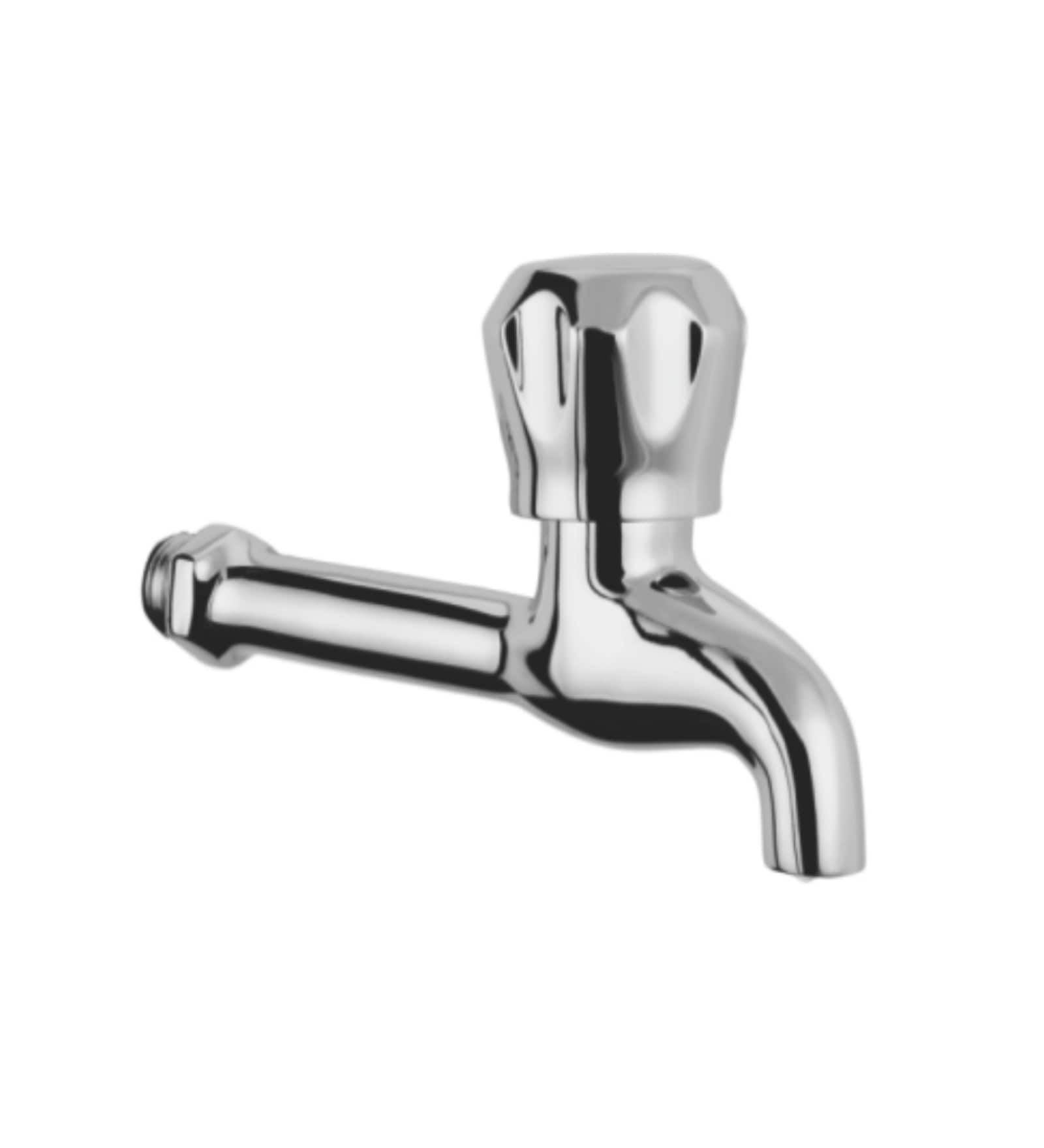 Buy Cera Floral Half Turn Cp 104 Long Body Chrome Plated Brass Bib Cock ...